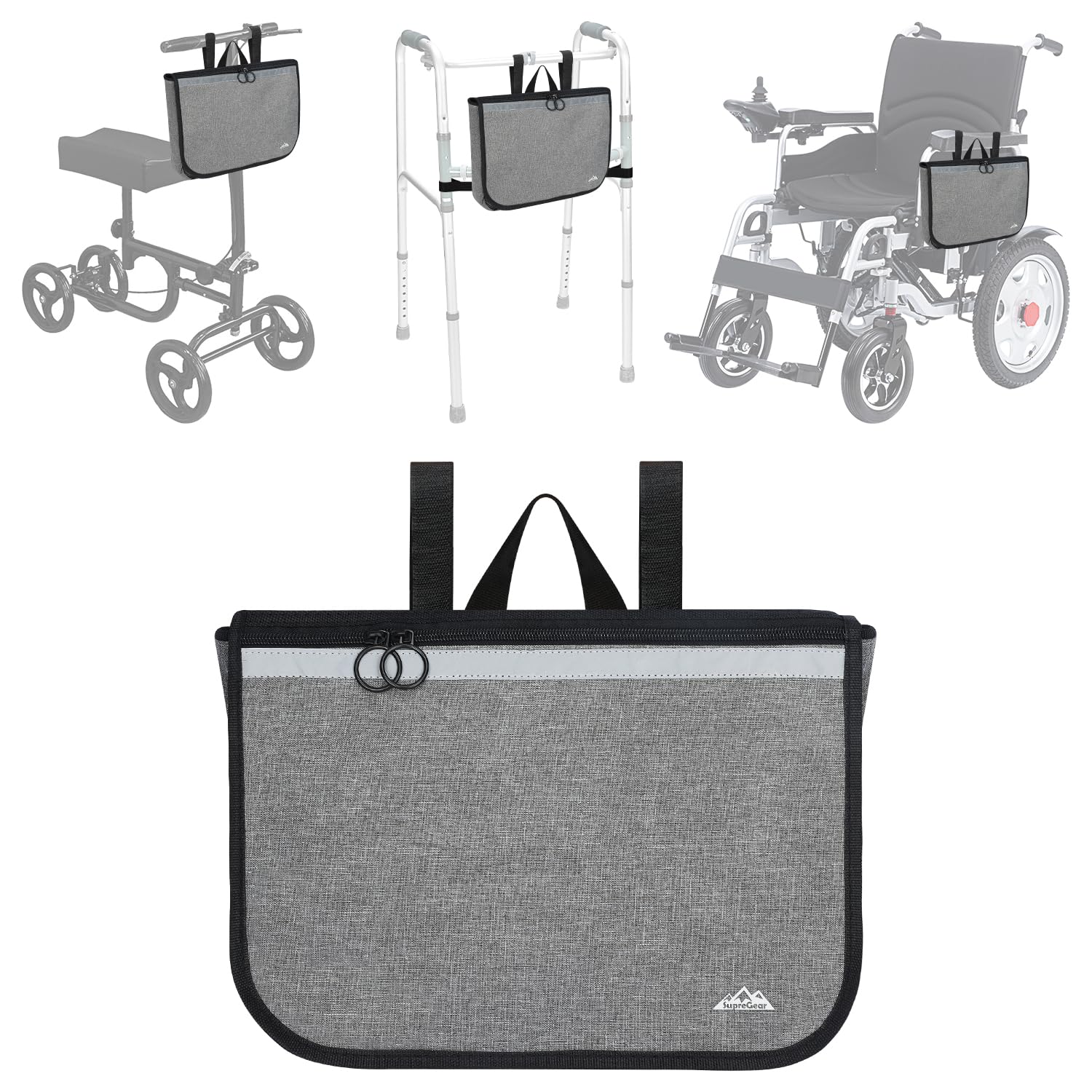 Amazon.com: supregear Wheelchair Side Bag, Multifunctional Side Storage ...