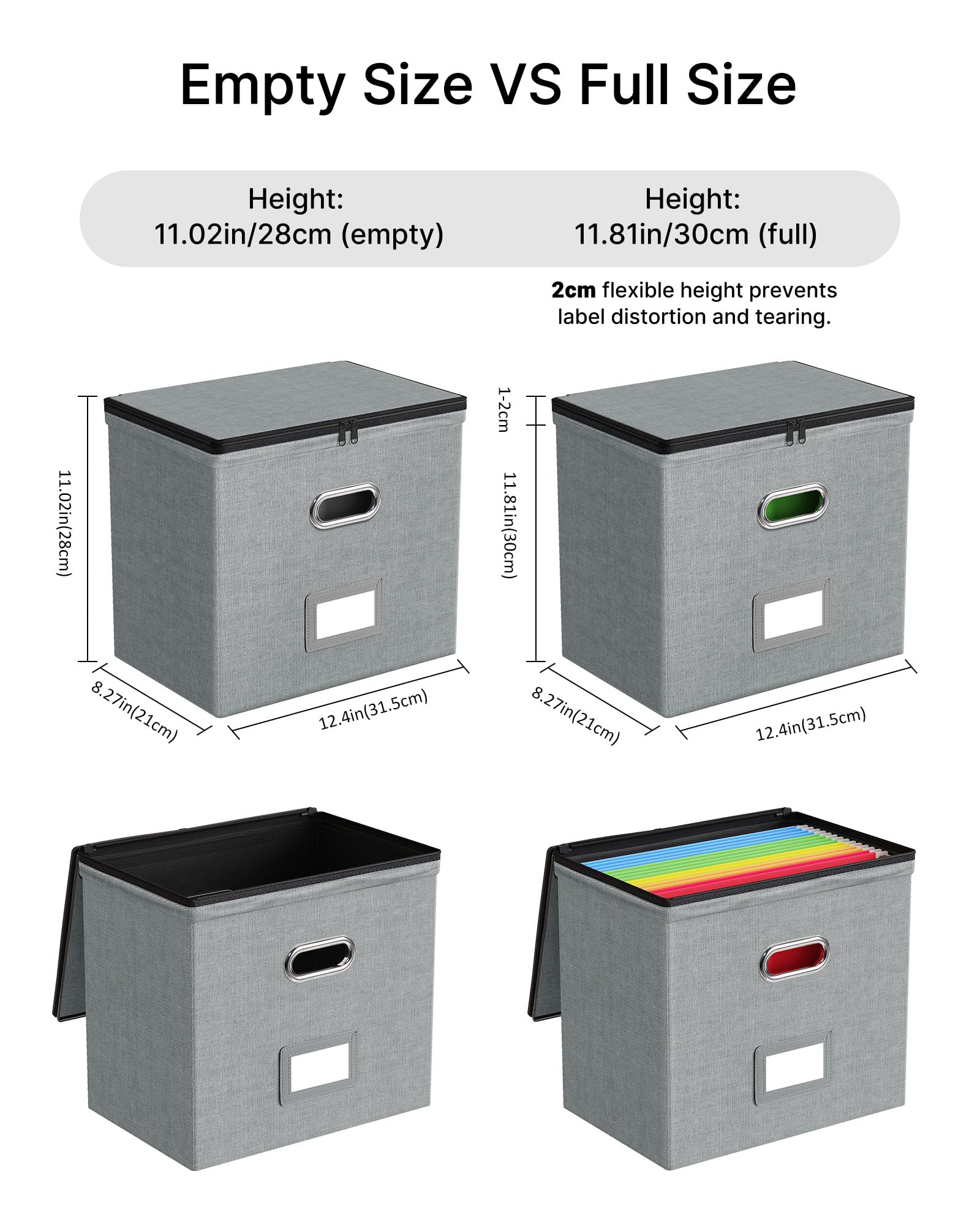 Snapklik.com : Oterri 1 Pack File Organizer Boxes