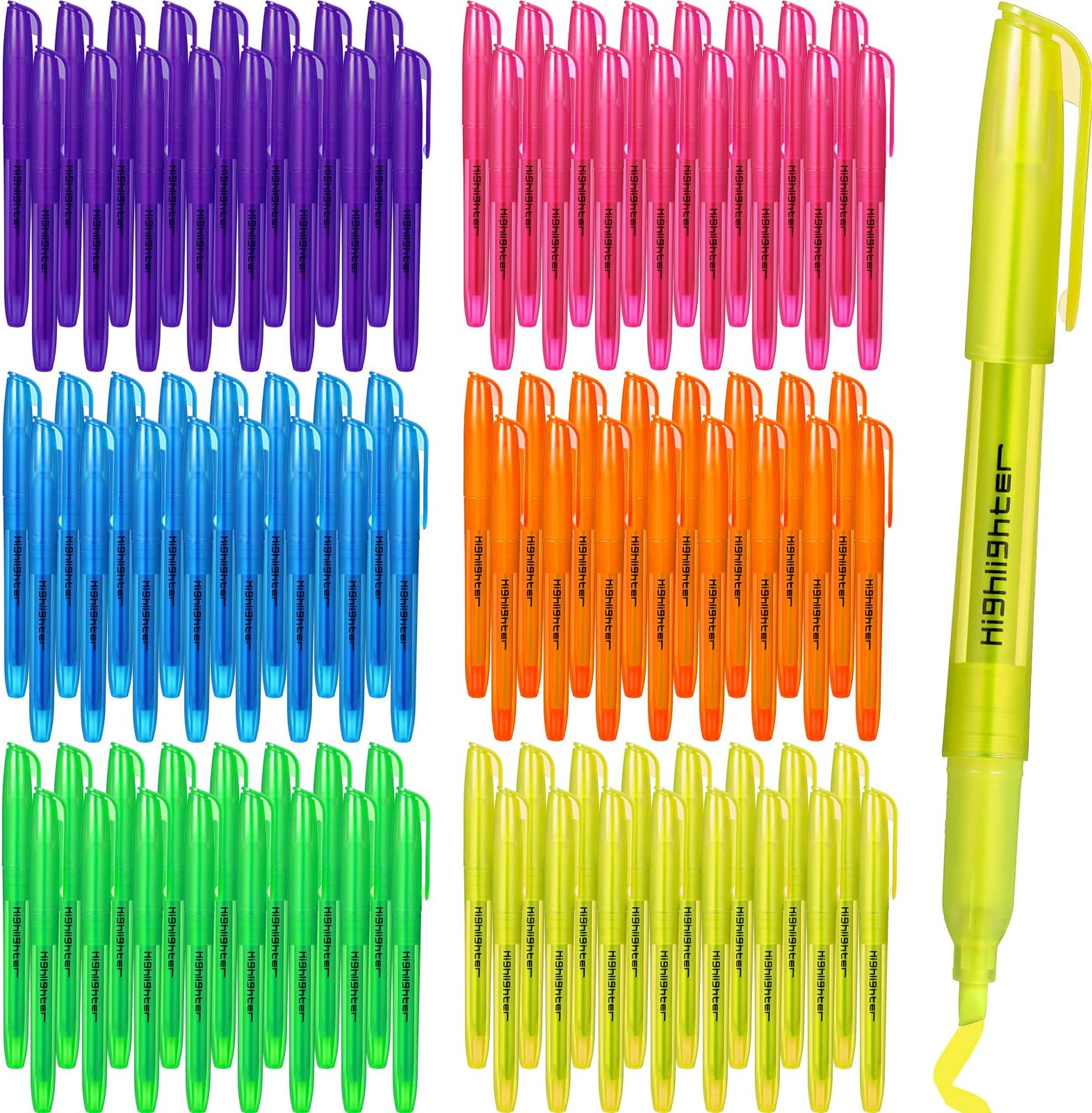 Amazon.com : Thenshop 96 Pcs Highlighter Bulk Assorted Colors ...