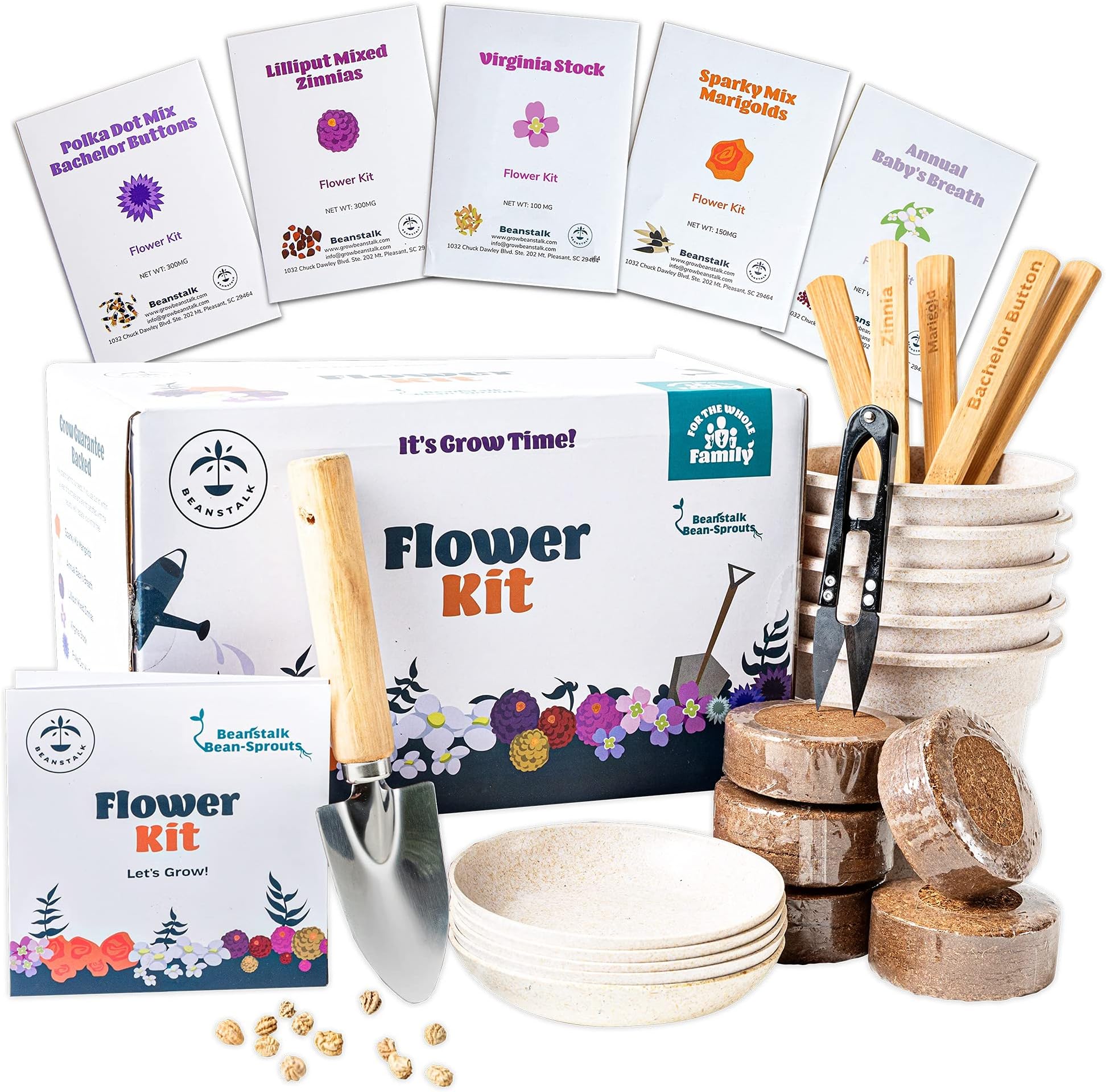 Amazon.com : Gourmet Flower Kit - 6 Edible Flower Varieties to Grow ...