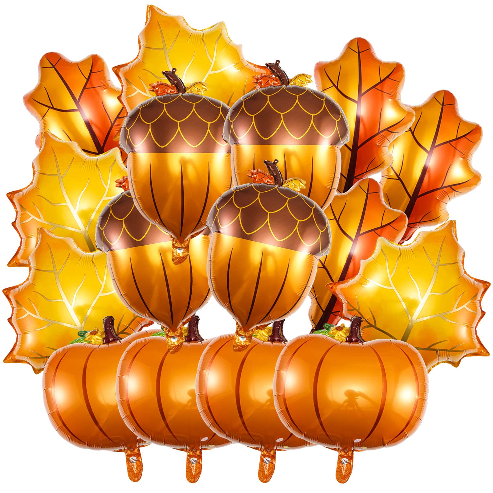 Amazon.com: 16 Pcs Fall Balloons Thanksgiving Balloons Foil Balloons ...