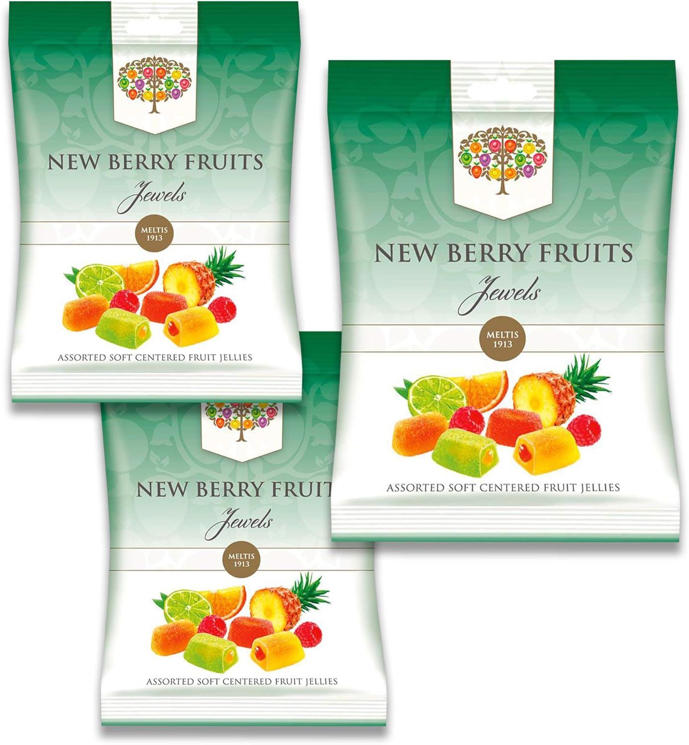 New Berry Fruits Jewels Bag Multipack 160g x 3 : Amazon.co.uk: Grocery