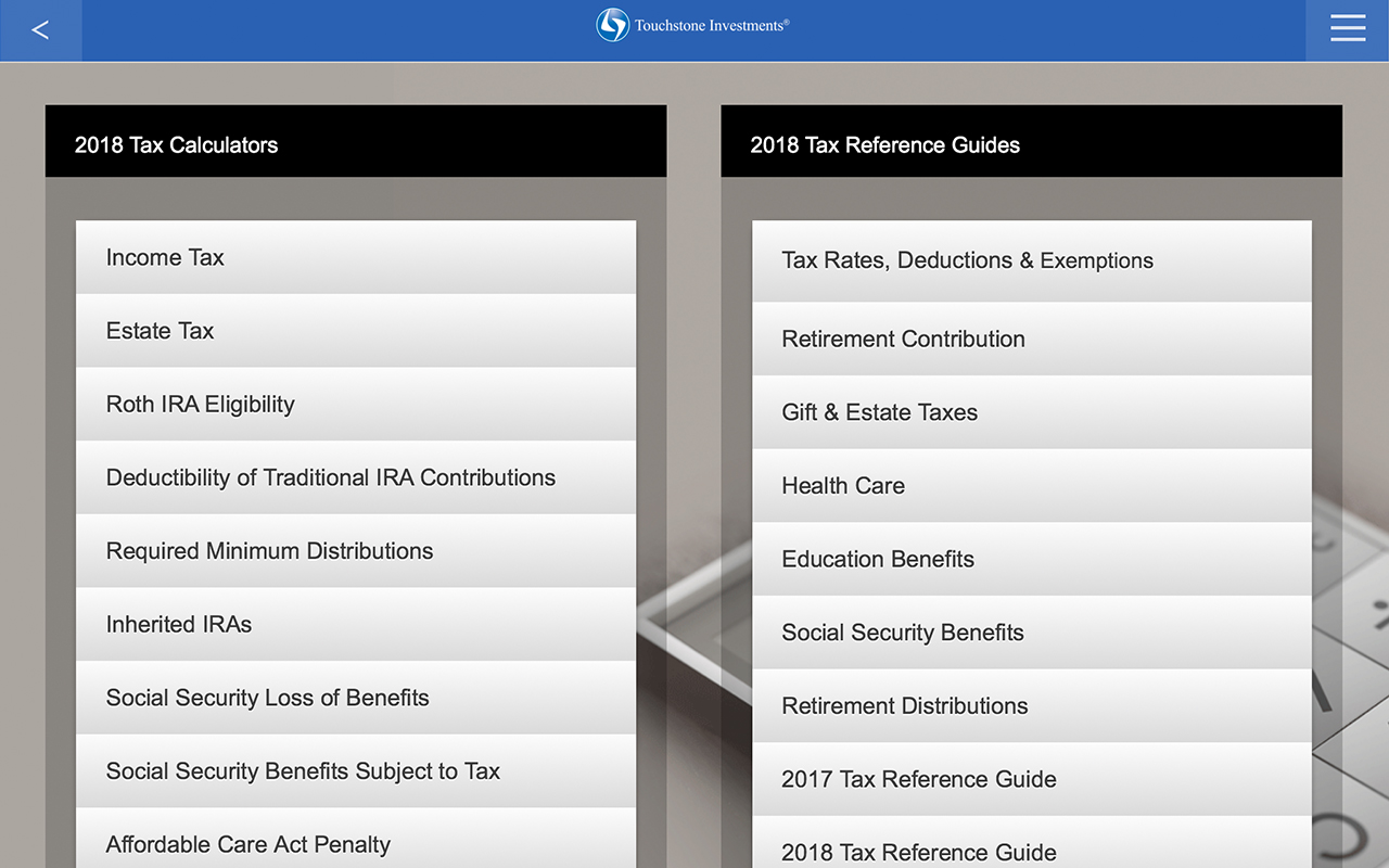 Touchstone Investments Tax App - App on Amazon Appstore