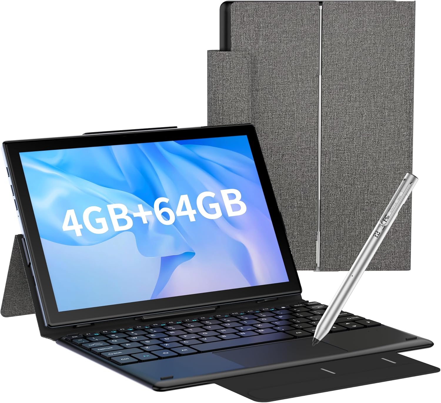 Amazon.com : Tablet with Keyboard,Android 12 Tablet 10.1 inch 2 in 1 ...