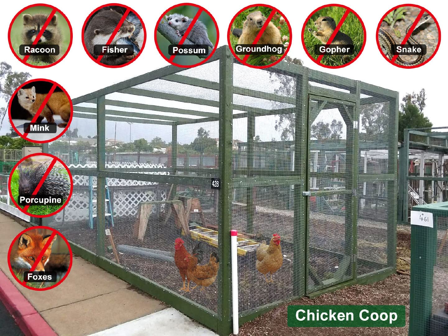 Snapklik.com : 36x50 Hardware Cloth 1/4 Inch 23Ga,Chicken Coop Wire ...