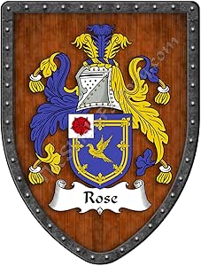 Amazon.com: Rose Family Crest Custom Coat of Arms, Family Ancestry and ...
