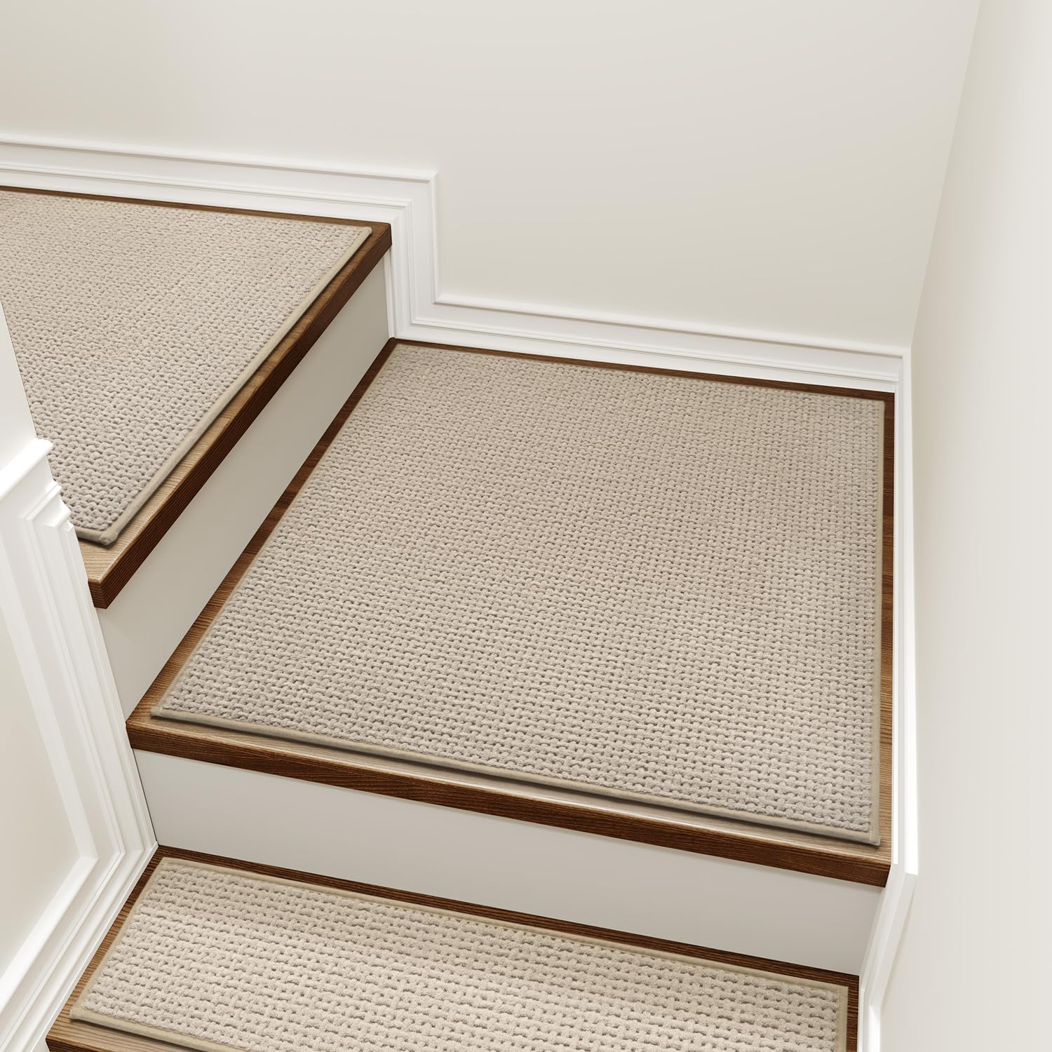 Amazon.com: tchdio Stair Treads Landing Mat,Rubber Backing Non Slip ...