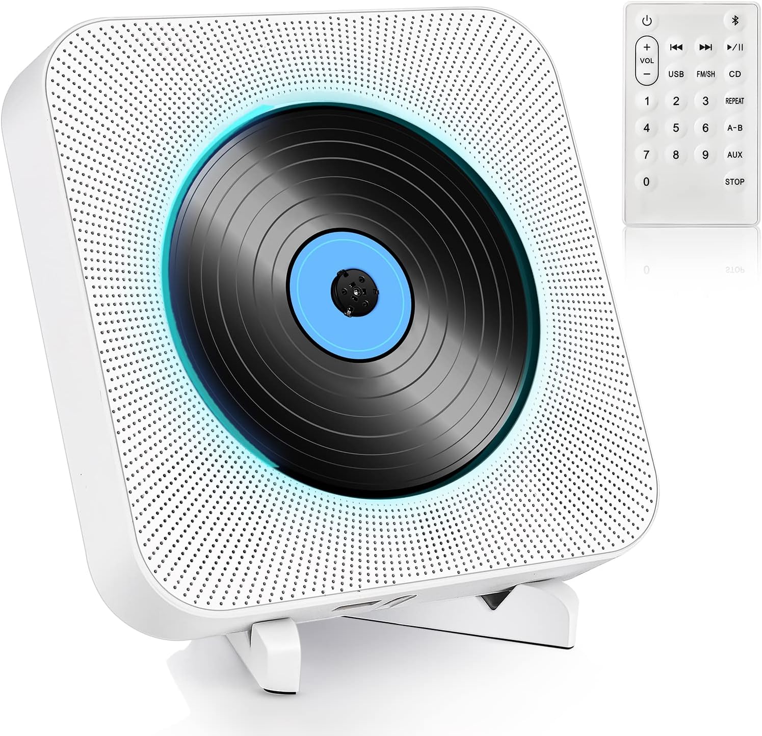 MICOCIOUS Bluetooth Desktop CD Player With Speakers for Home, LED ...