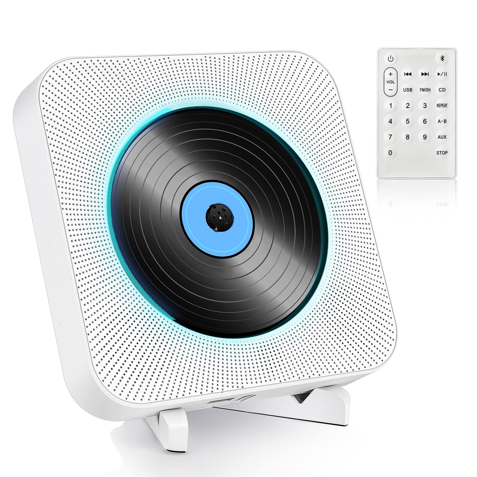 Bluetooth Portable Home CD Music Player with Remote Control, Timer ...