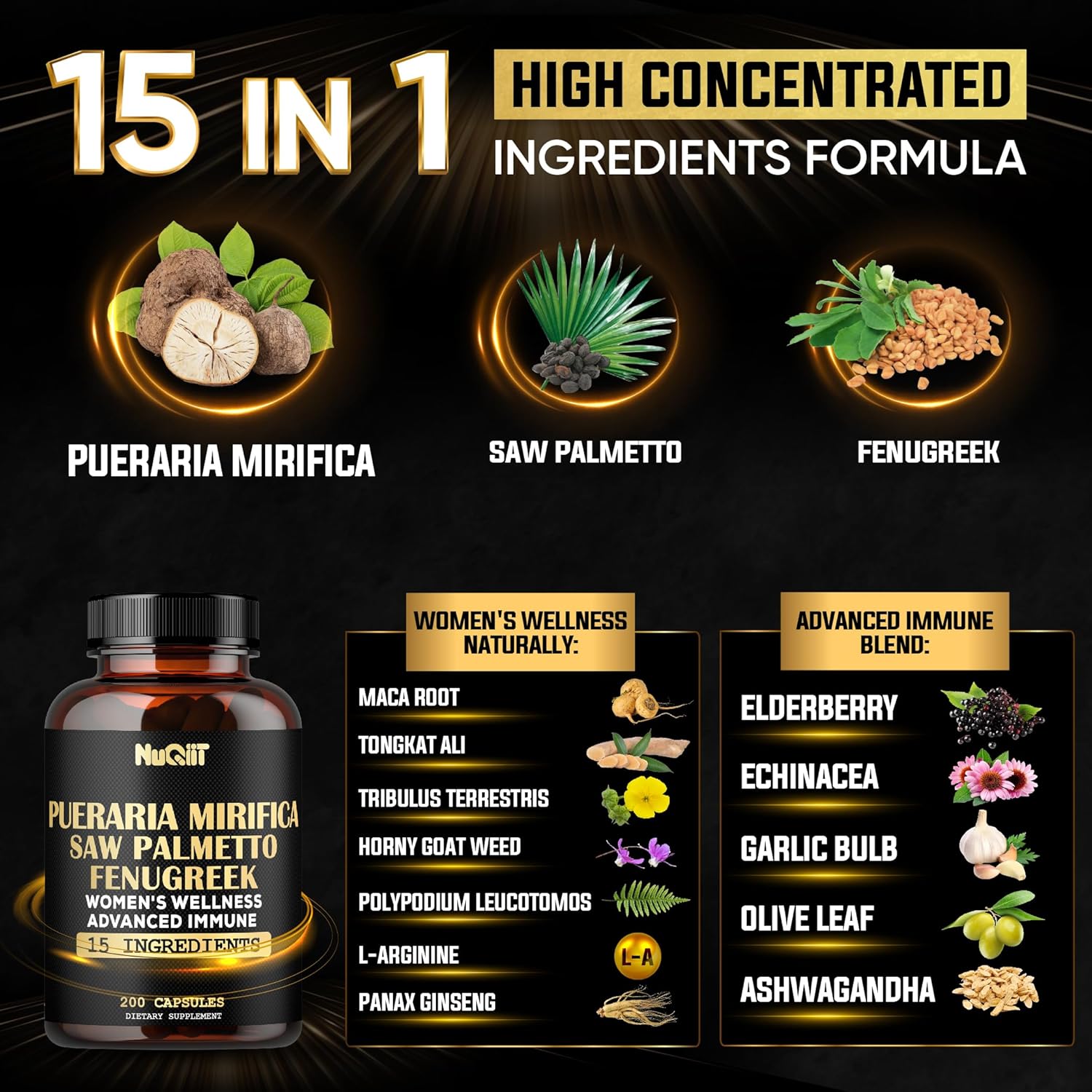 Pueraria Mirifica Extract 10:1 Fenugreek with Immune Comoros | Ubuy