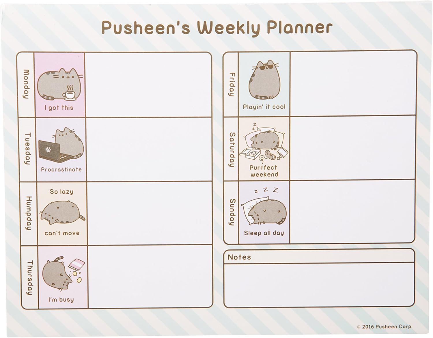 Pusheen Bloc-notes de bureau : Amazon.fr: Fournitures de bureau