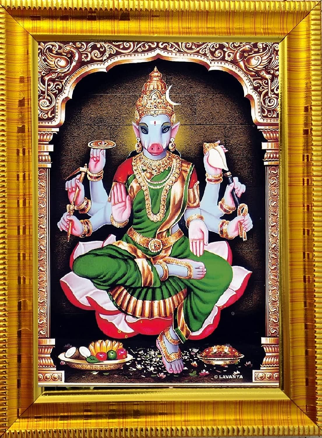 SUNFRAMING ARTS Varahi amman photo frame with laminated sheet Size ...