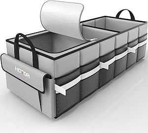 Amazon.com: HOTOR Collapsible Car Trunk Organizer with Built-In ...