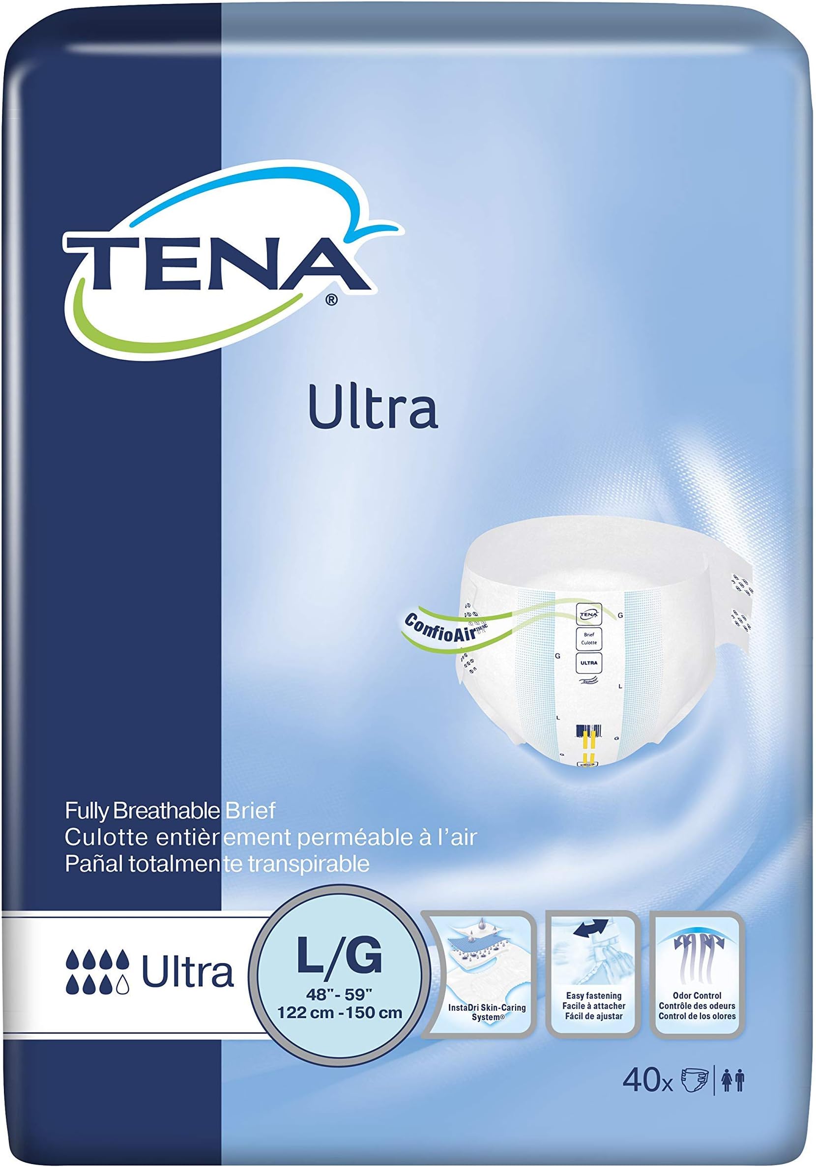 Amazon.com: TENA Ultra Breathable Briefs, Incontinence, Disposable ...