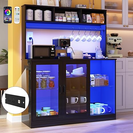 Amazon.com: Vinctik 6&Fox Farmhouse LED Coffee Bar w/60000-color Lights ...