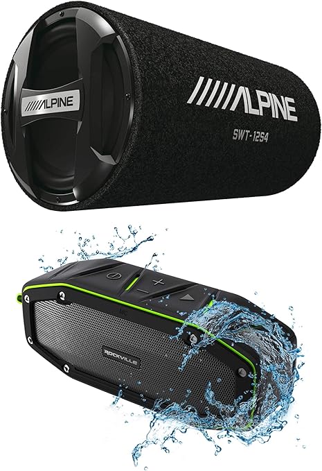 Amazon.com: ALPINE SWT-12S4 1000w 12" Subwoofer in Bass Tube 4-Ohm Sub ...