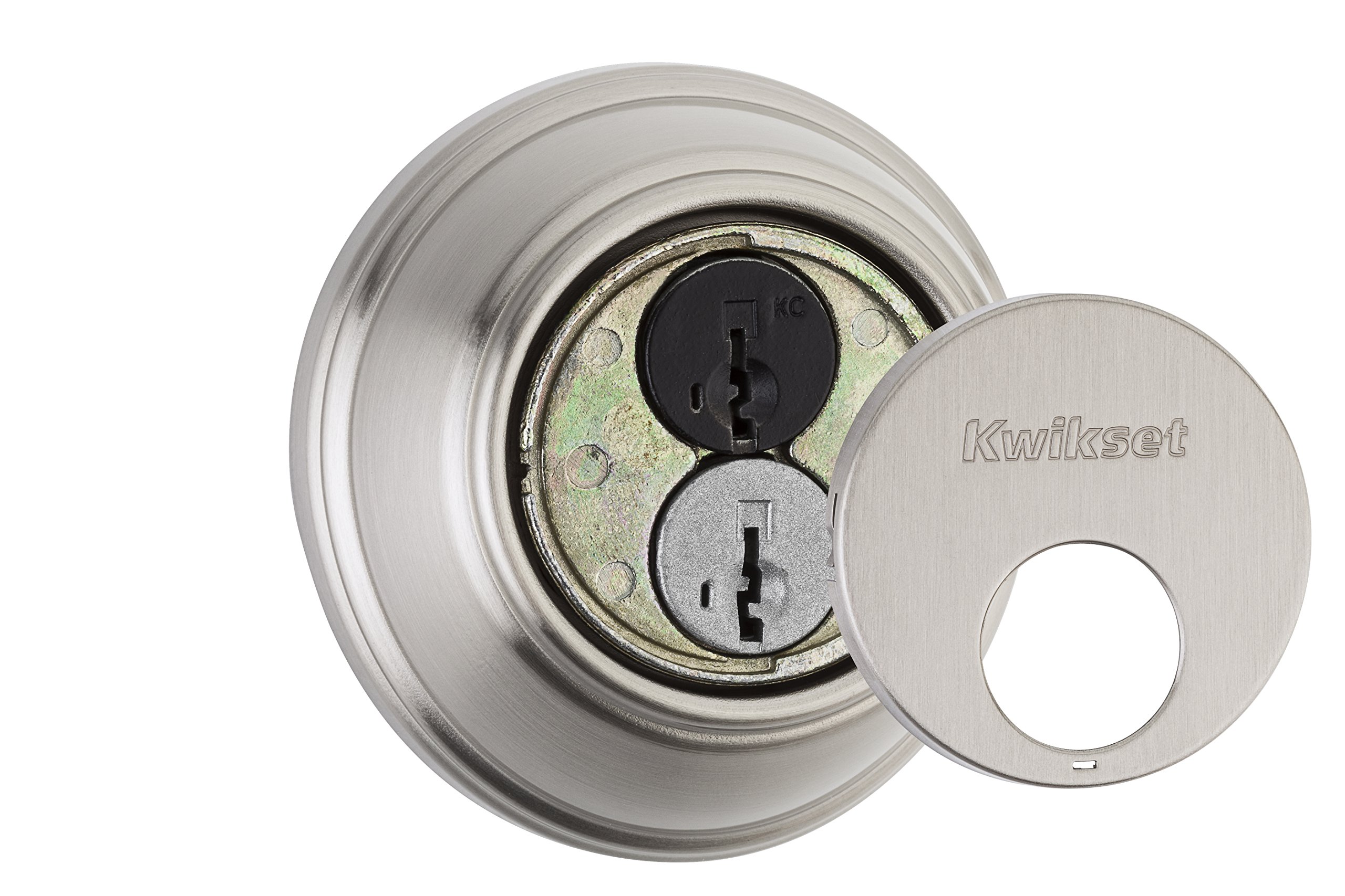 Snapklik.com : Kwikset 816 Key Control Deadbolt Lock, Round Satin ...