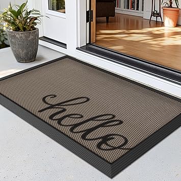 Amazon.com: LUMI Outside Welcome Door Mat 24x36, Non Slip Durable ...