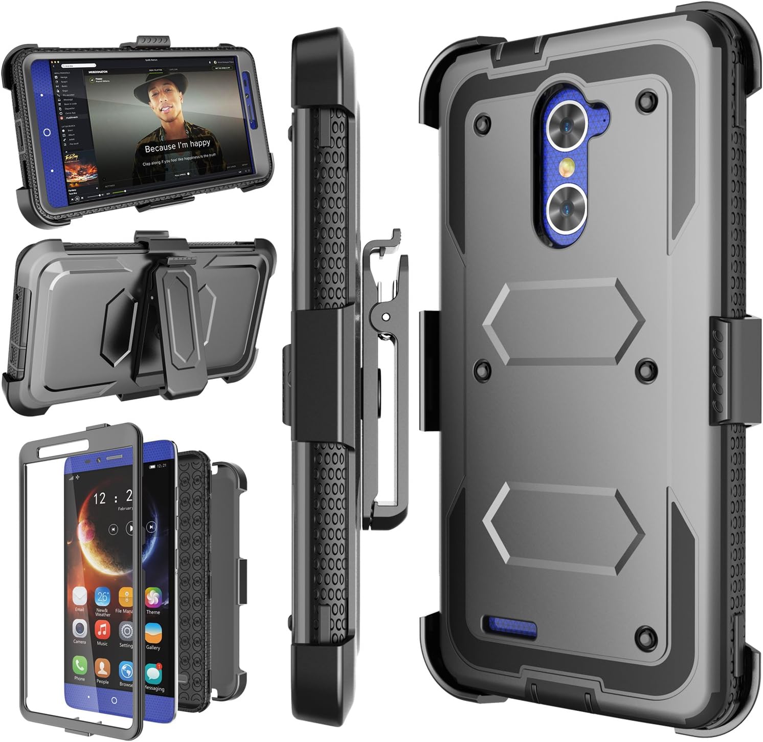 Amazon.com: Njjex for ZTE Zmax Pro Case, for ZTE Carry Case, [Nbeck ...