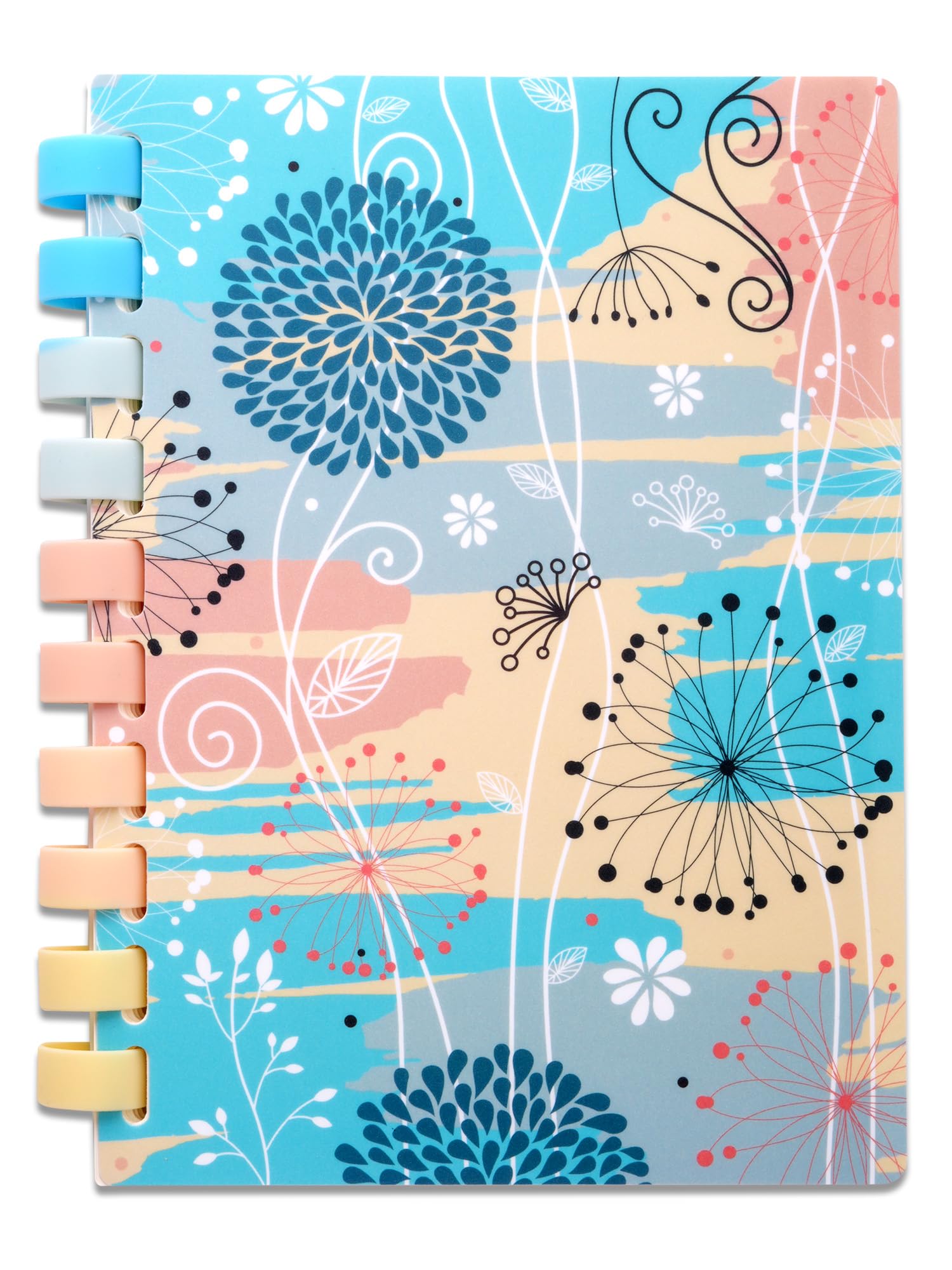 DOODLE A5 Ruled Notebook Diary | Soft Ring Spiral Wiro for Comfortable ...