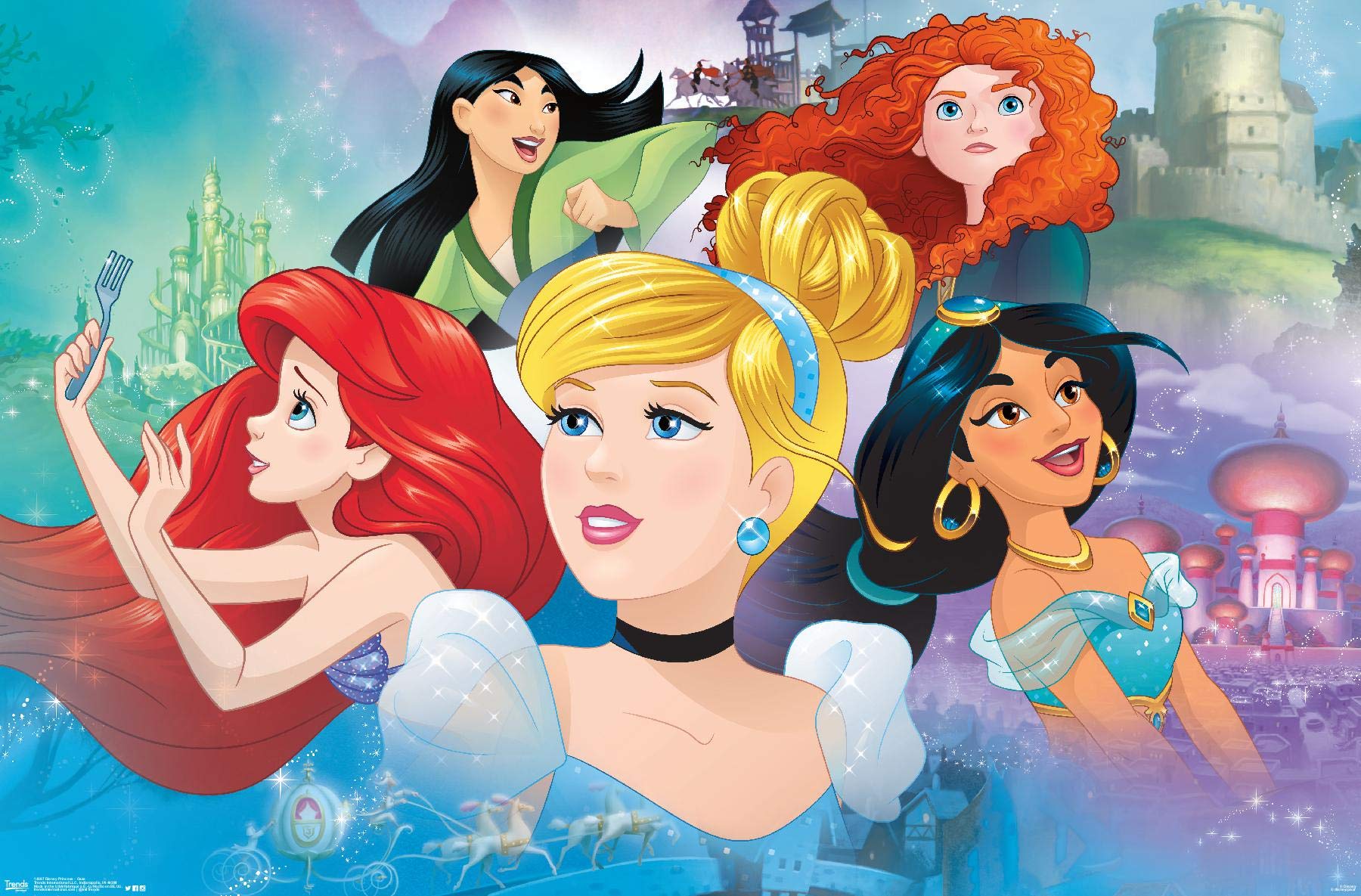 Amazon.com: Trends International Disney Princess Gaze 22.375" X 34"