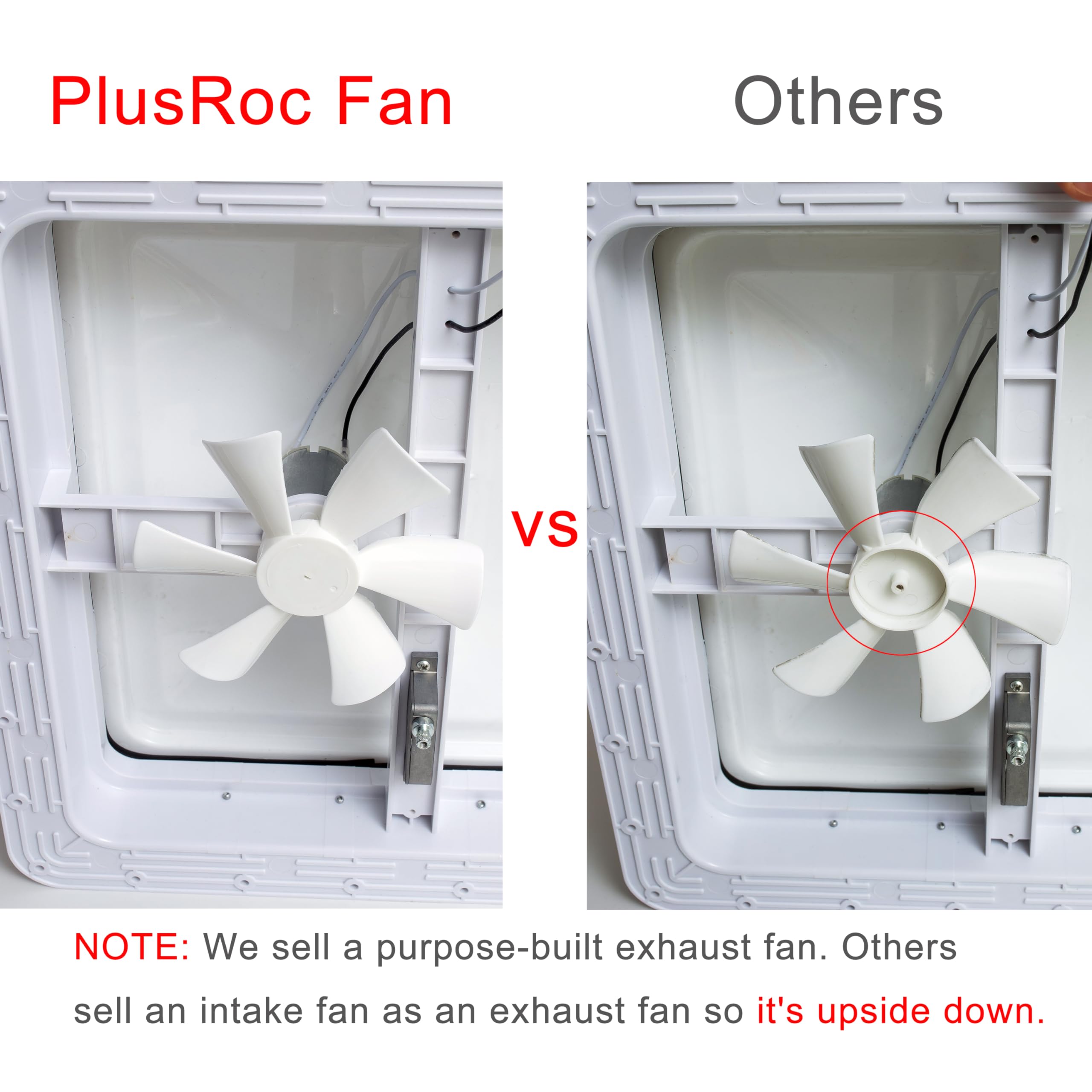Snapklik.com : PlusRoc RV Vent Fan Replacement 6 Inches RV Exhaust ...