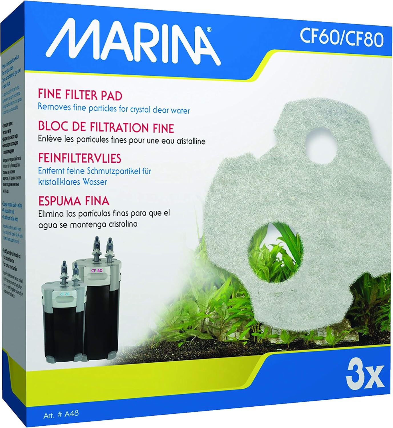 Marina Fine Filter for Marina CF60/ CF80 Canister Filter: Buy Online at ...