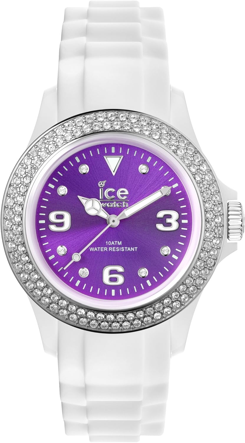 Ice-Watch Women's Quartz Watch with Purple Dial Analogue Display and ...