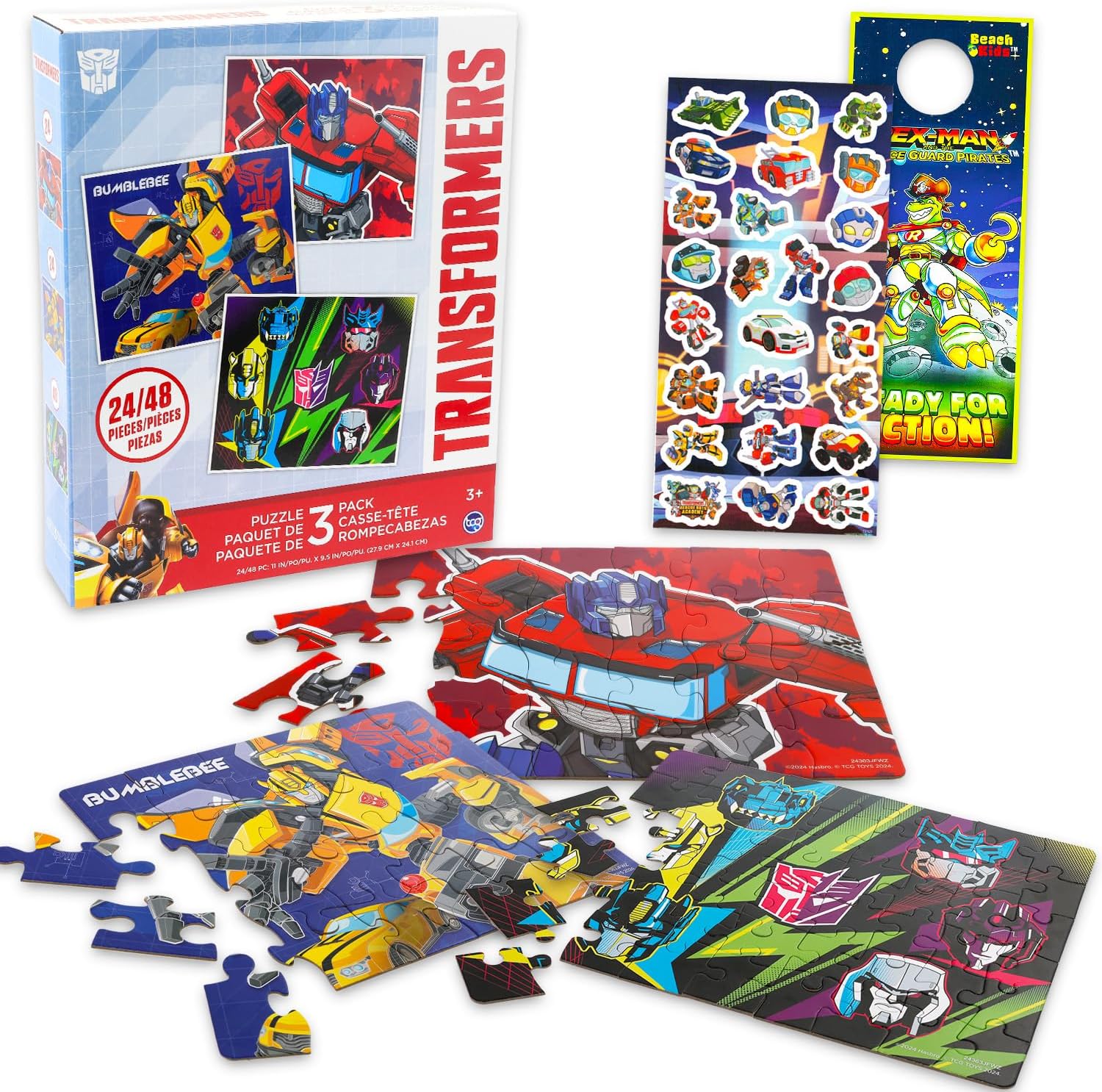 Amazon.com: Transformers Jigsaw Puzzle Set - 3 Pack Puzzle Bundle with ...