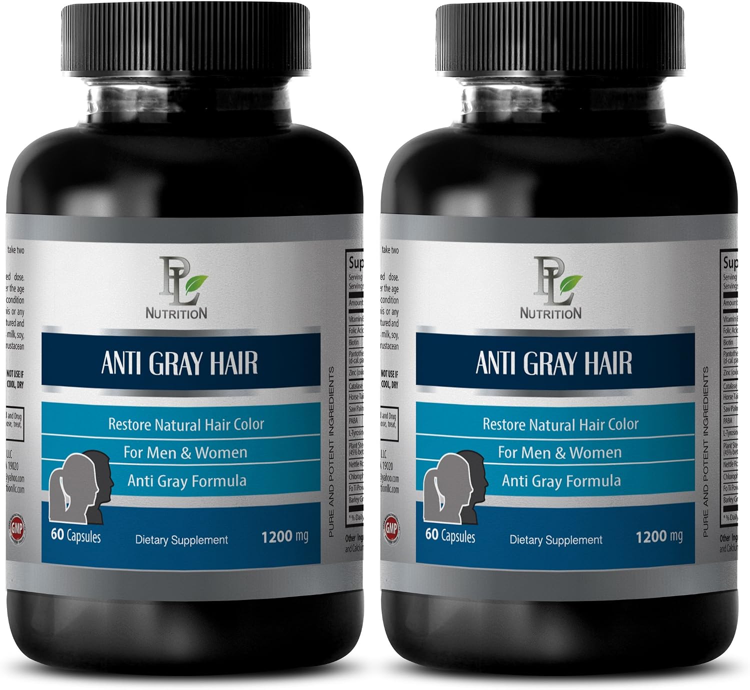 Amazon.com: Gray Hair Men - Anti Gray Hair Natural Complex 1200mg ...