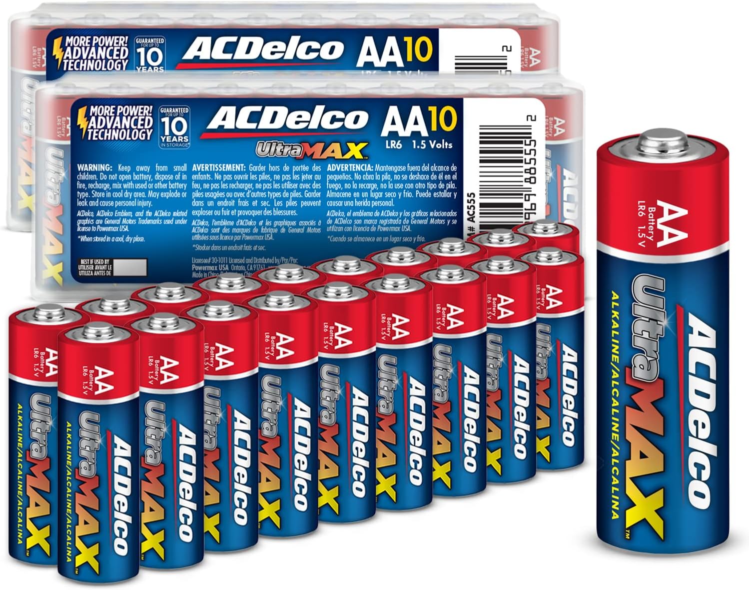 Amazon.com: ACDelco 40-Count AA Batteries, Blue & ltraMAX 20-Count AAA ...