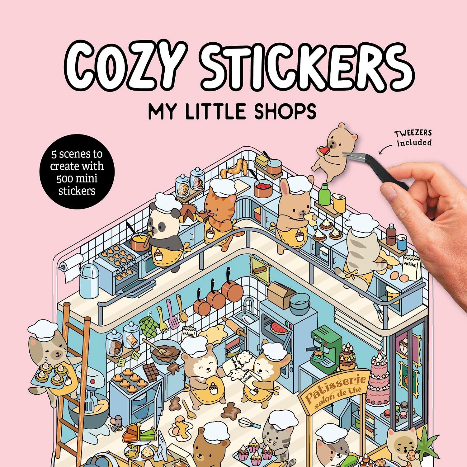 Amazon.com: Cozy Stickers: My Little Shops: 5 scenes to create with 500 ...