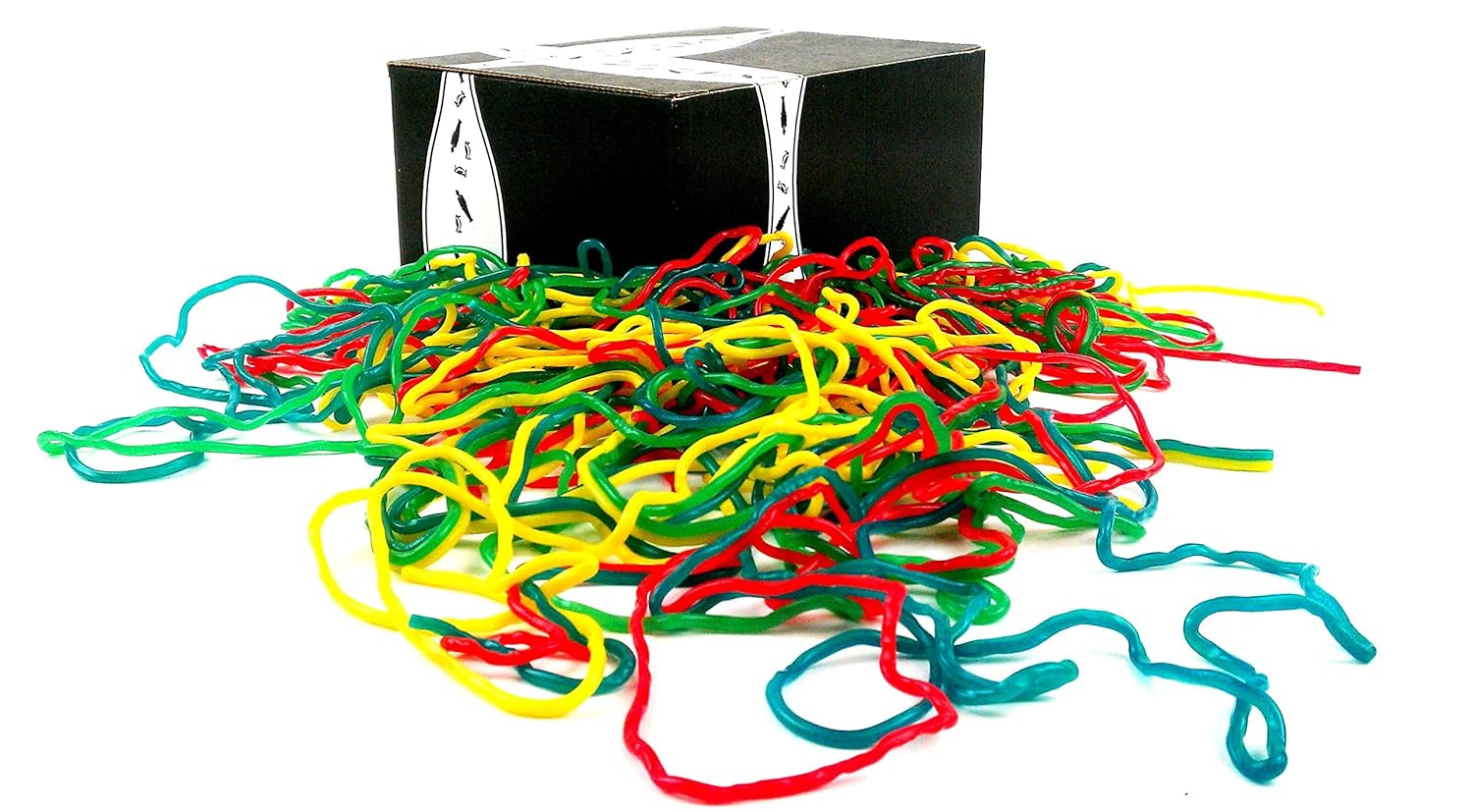 Amazon.com : Gustaf's Rainbow Laces, 2 lb Bag in a BlackTie Box ...