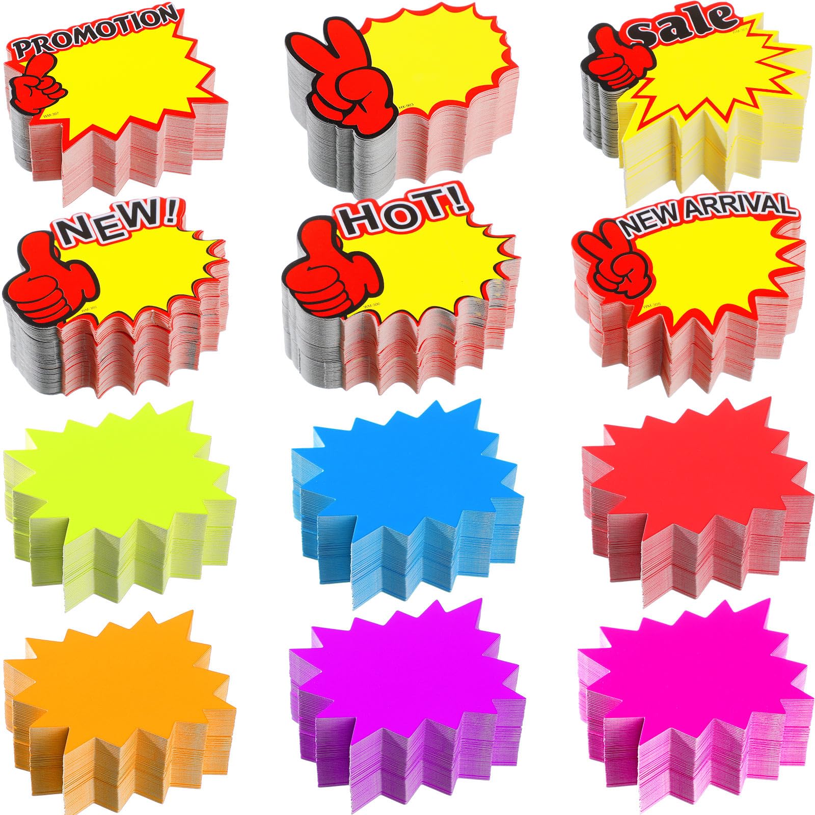 Colarr-1500-Pieces-Starburst-Signs-Sale-Signs-for-Retail-Store ...