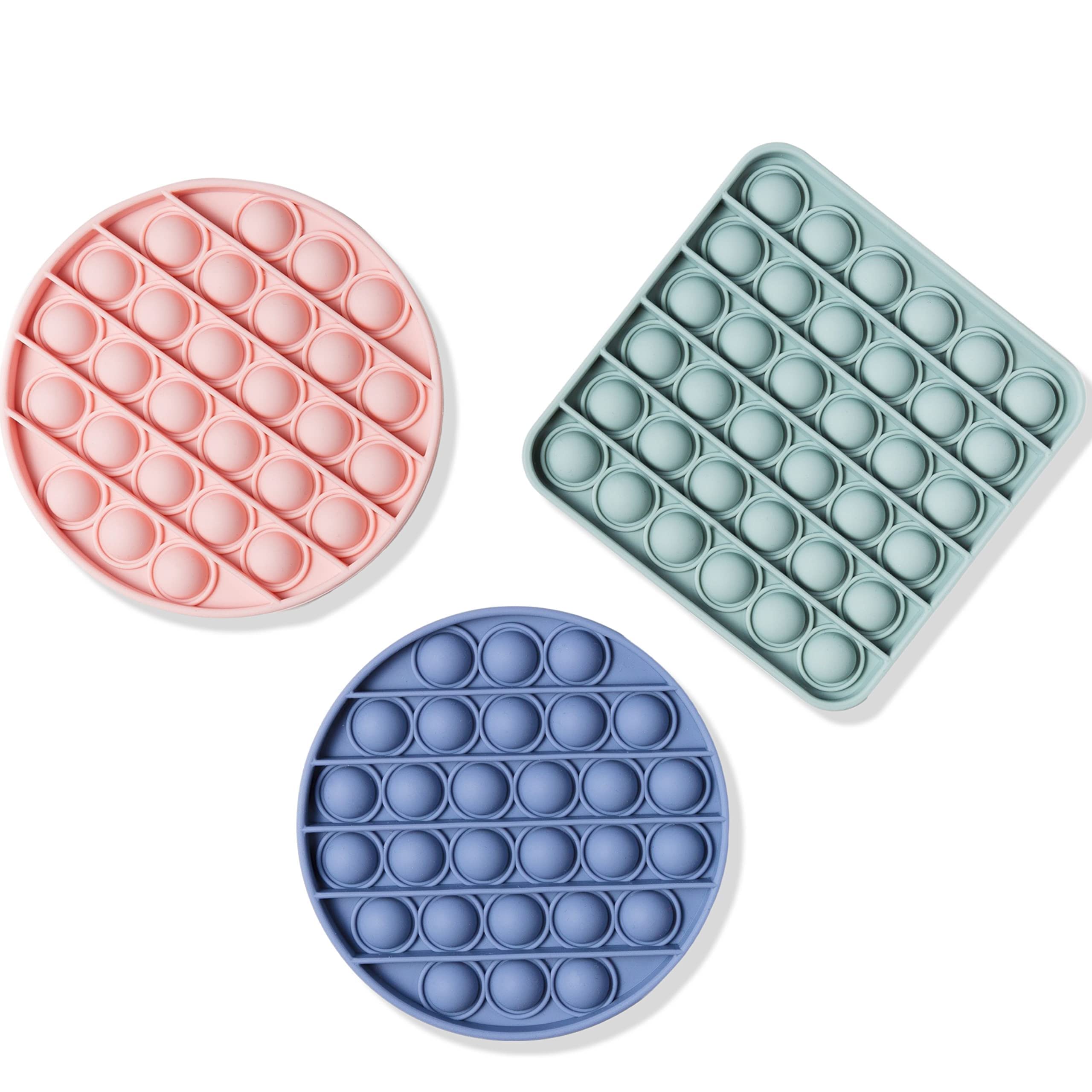 Buy Pop It Fidget Toy Pack of 3 Pastel Pop Its for Girls Toddlers Boys ...