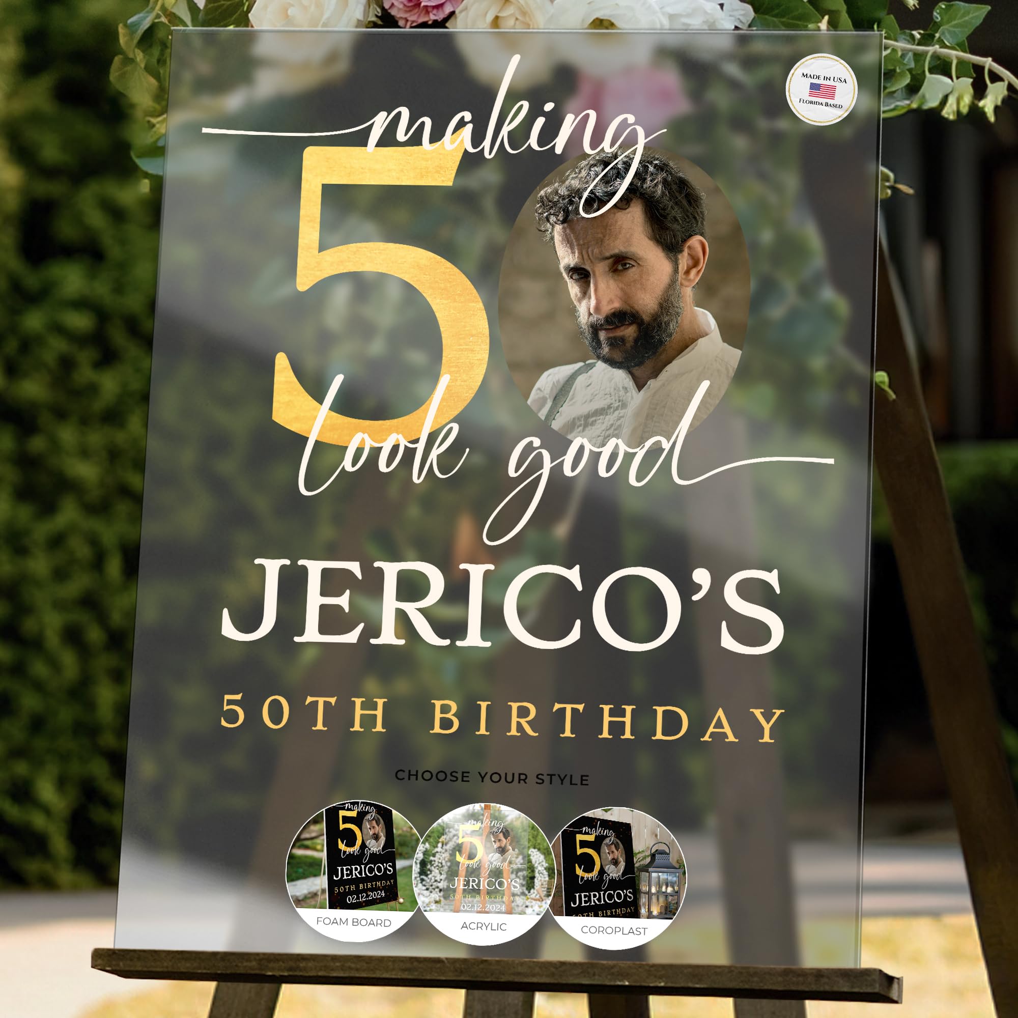 Amazon.com : 18"x24" Custom Welcome Sign for Party, Personalized ...