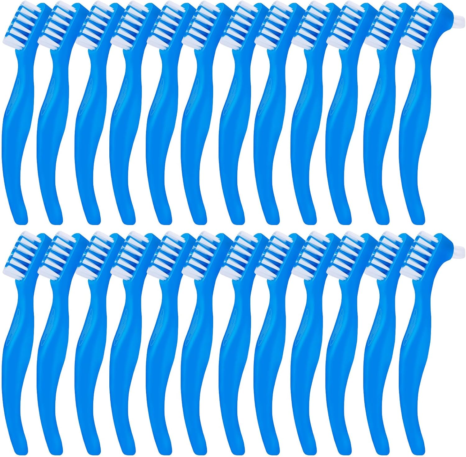 Amazon.com: 24 Pcs Denture Brush Set for False Teeth, Double Sided ...