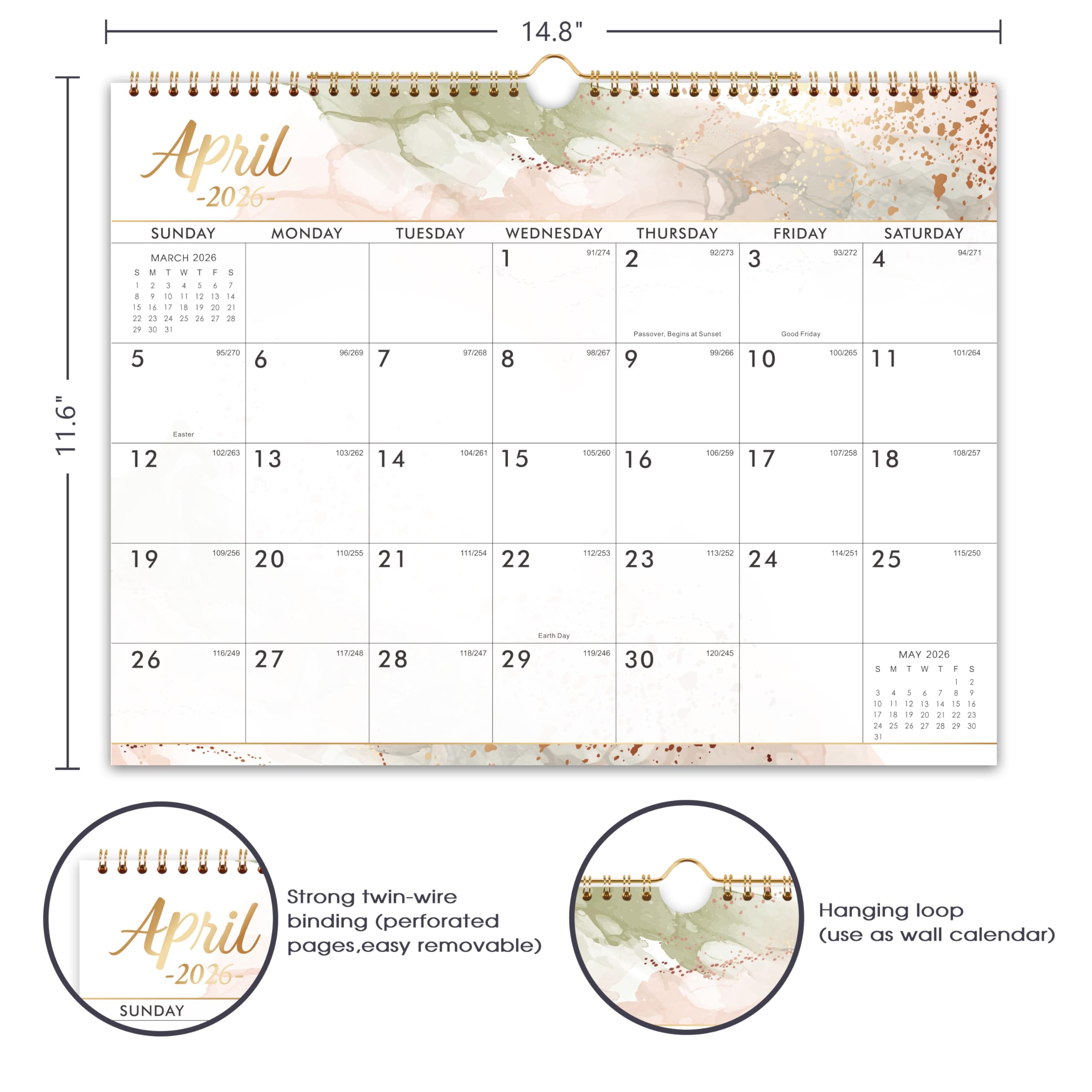 Snapklik.com : Lemome 2025 Wall Calendar - Wall Calendar 2025, 18 ...