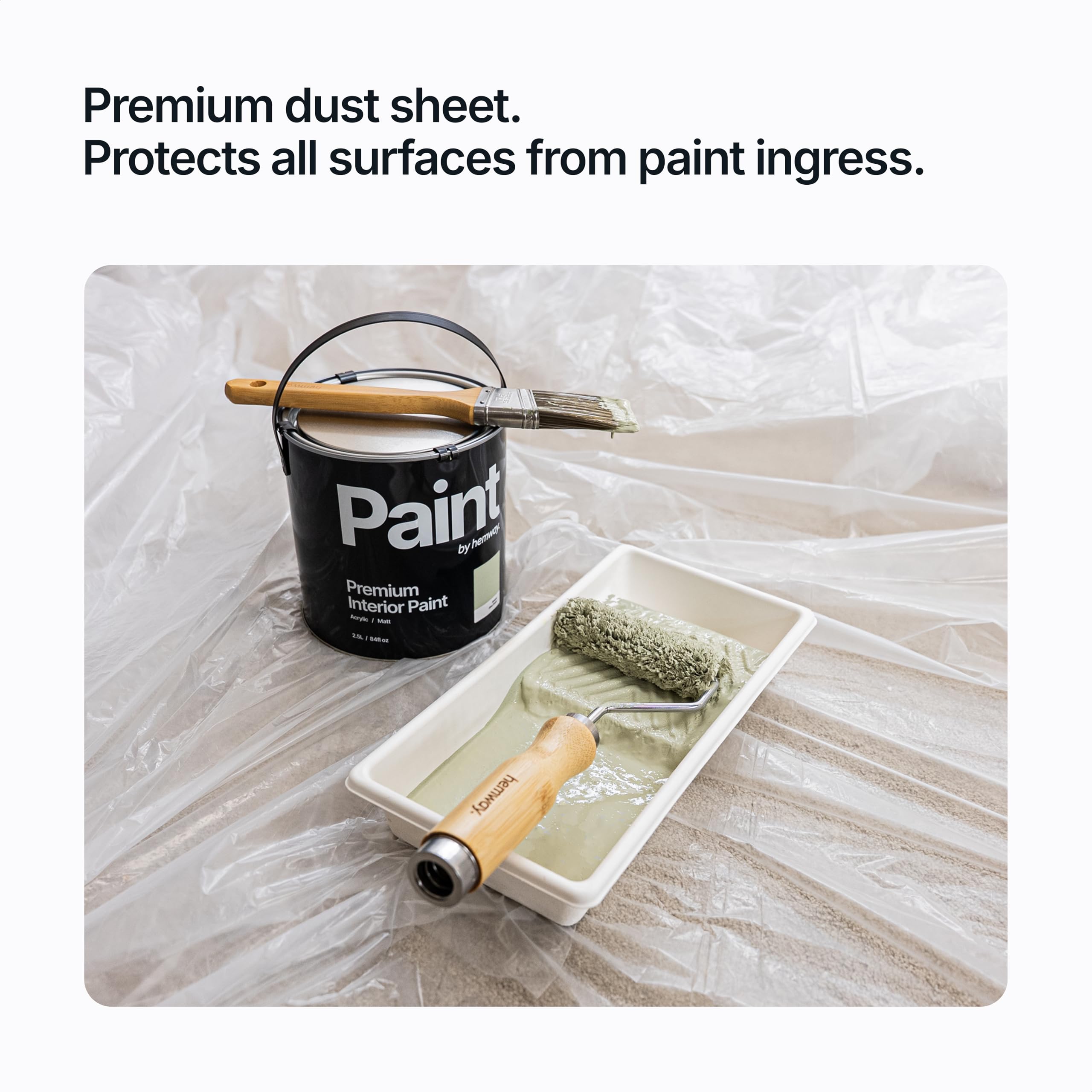 Hemway 3 X Extra Large Recyclable Paint Dust Sheets 12ft X 12ft (3.65m ...