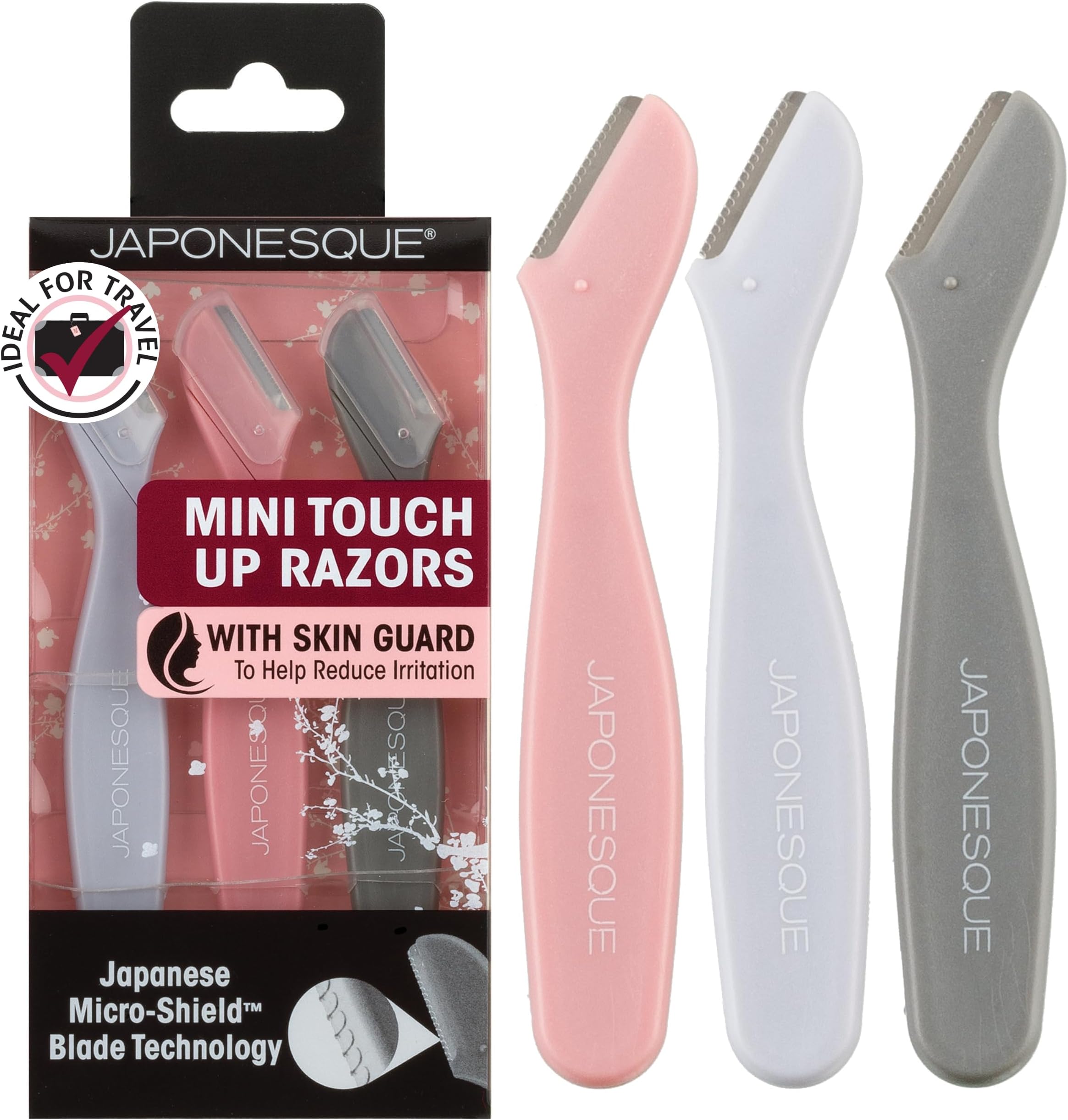 Amazon.com: JAPONESQUE Mini Touch Up Razors - Travel Size Dermaplaning ...