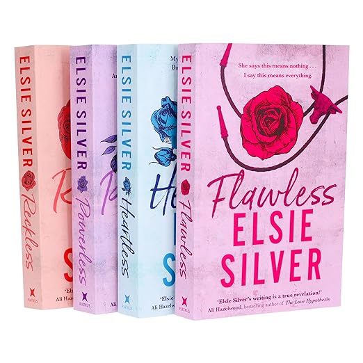 By Elsie Silver..4 Books Collection set: Flawless, Heartless, Powerless & Reckless PAPERBACK ...