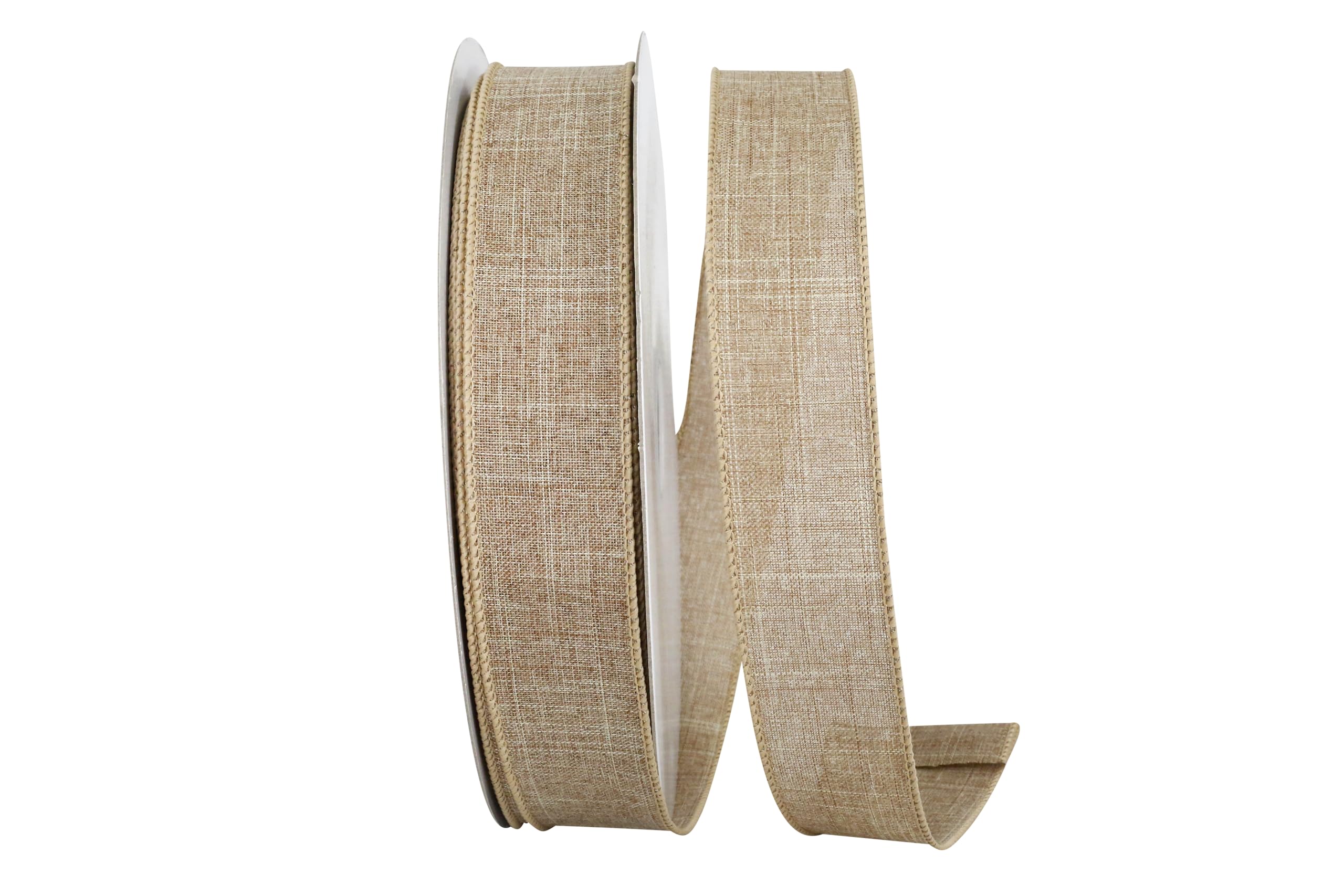 Amazon.com: Reliant Ribbon 92573W-750-09K Everyday Linen Value Wired ...
