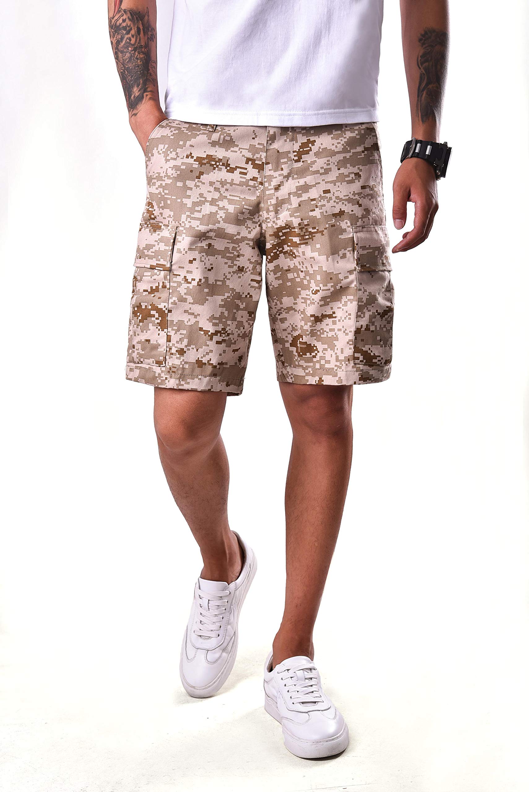Snapklik.com : Backbone Mens Army Military Combat Camo BDU Shorts ...