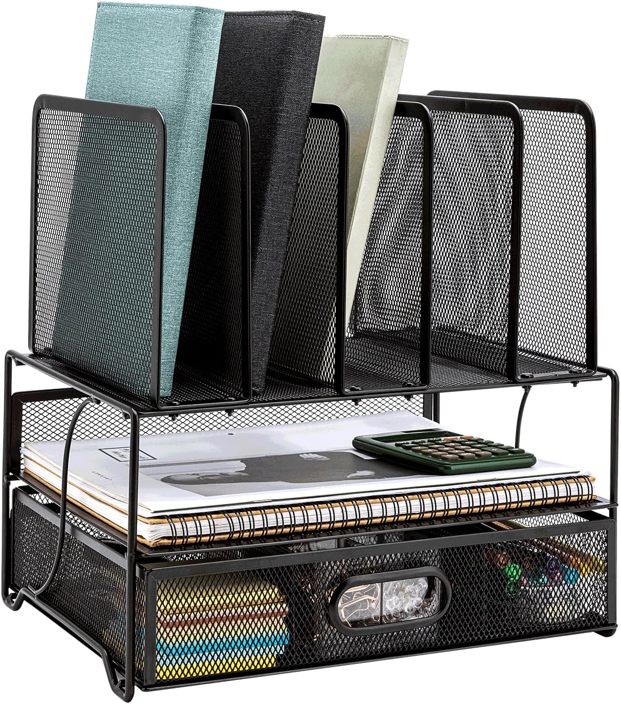 Amazon.com : Rolodex Mesh Collection Desk Organizer, Black (22171 ...