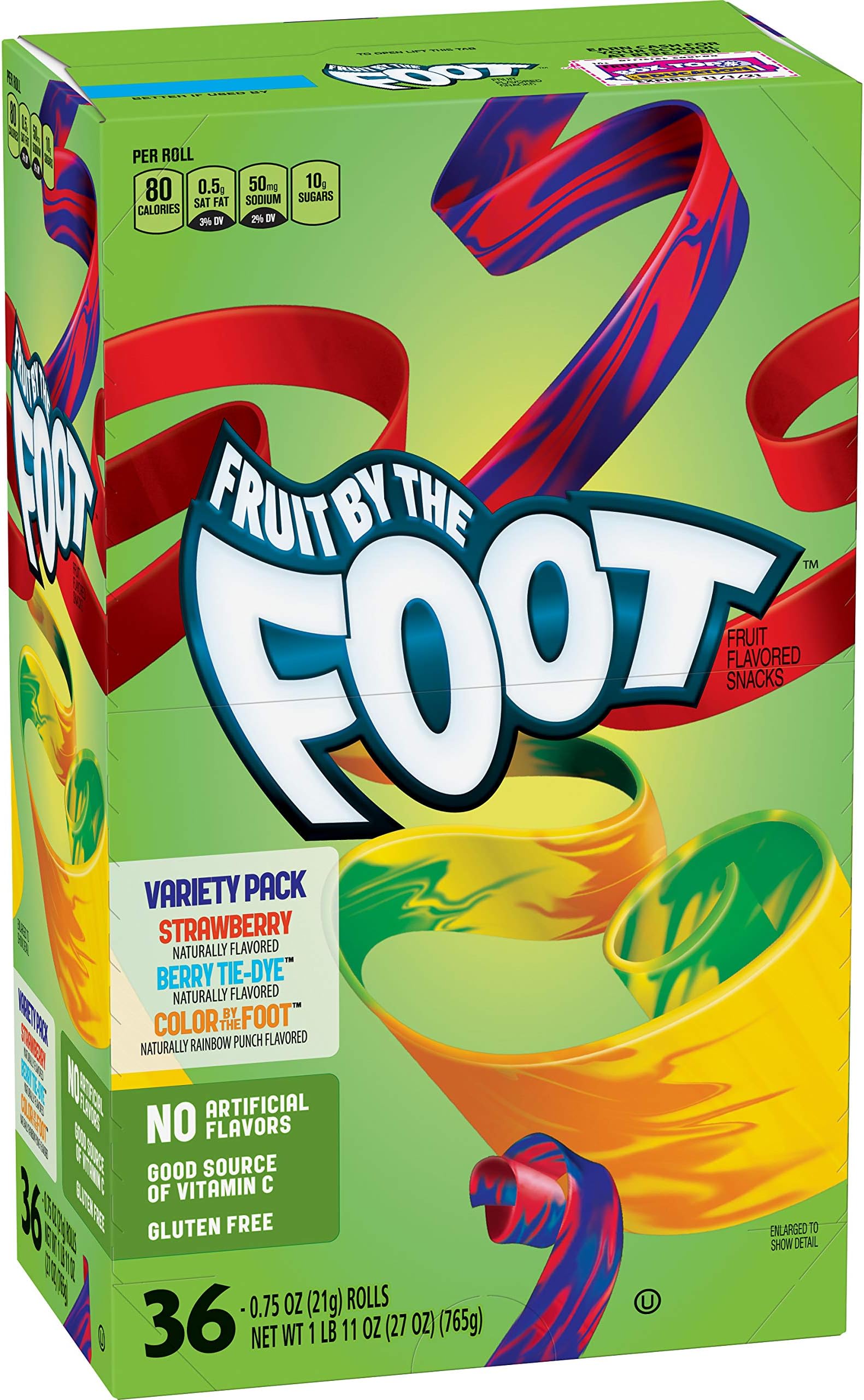 Amazon.com : Fruit by the Foot, Fruit Snacks, Variety Pack, 9 oz ...