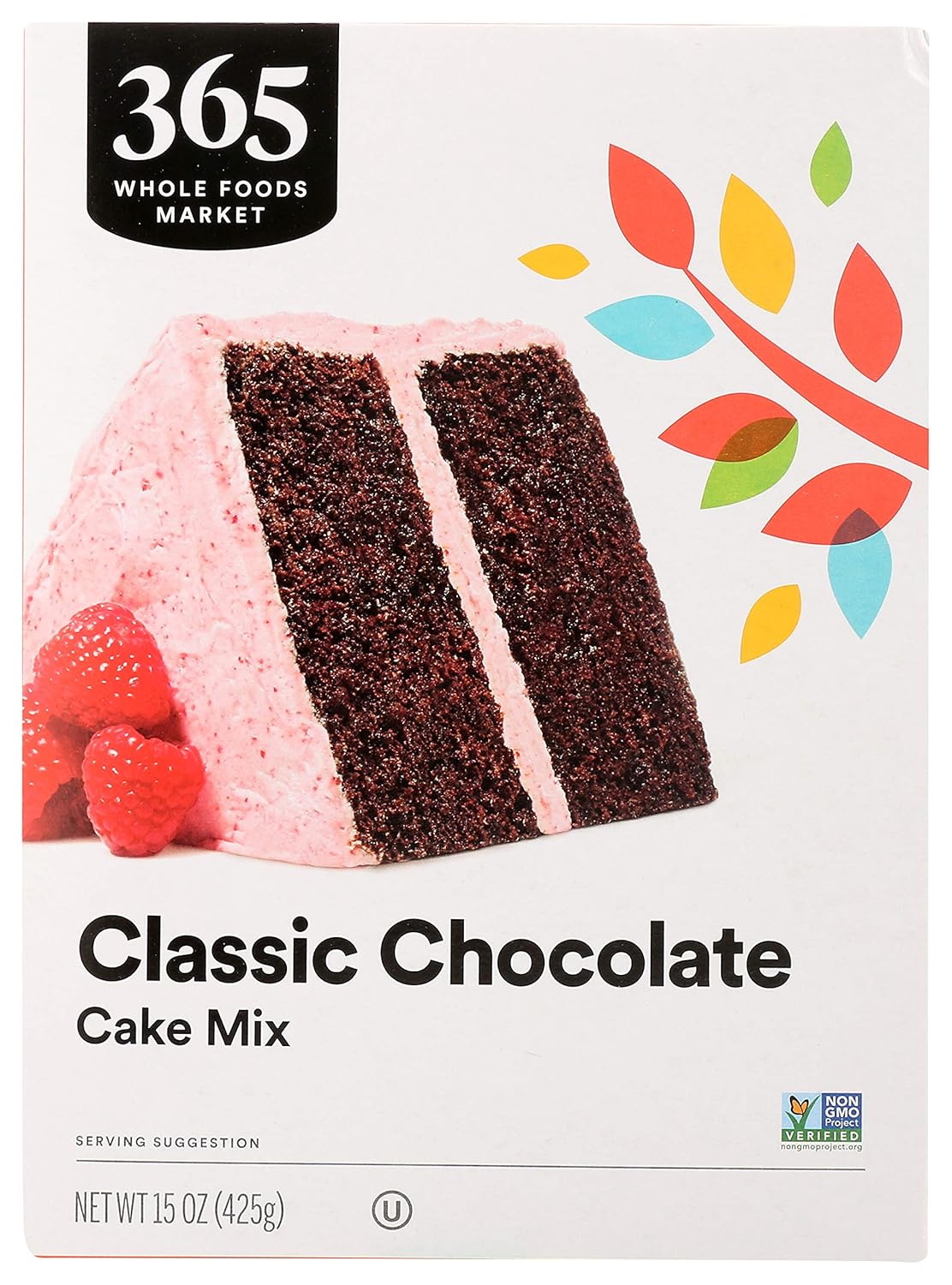 Amazon.com : 365 by Whole Foods Market, Mix Cake Classic Chocolate, 15 ...