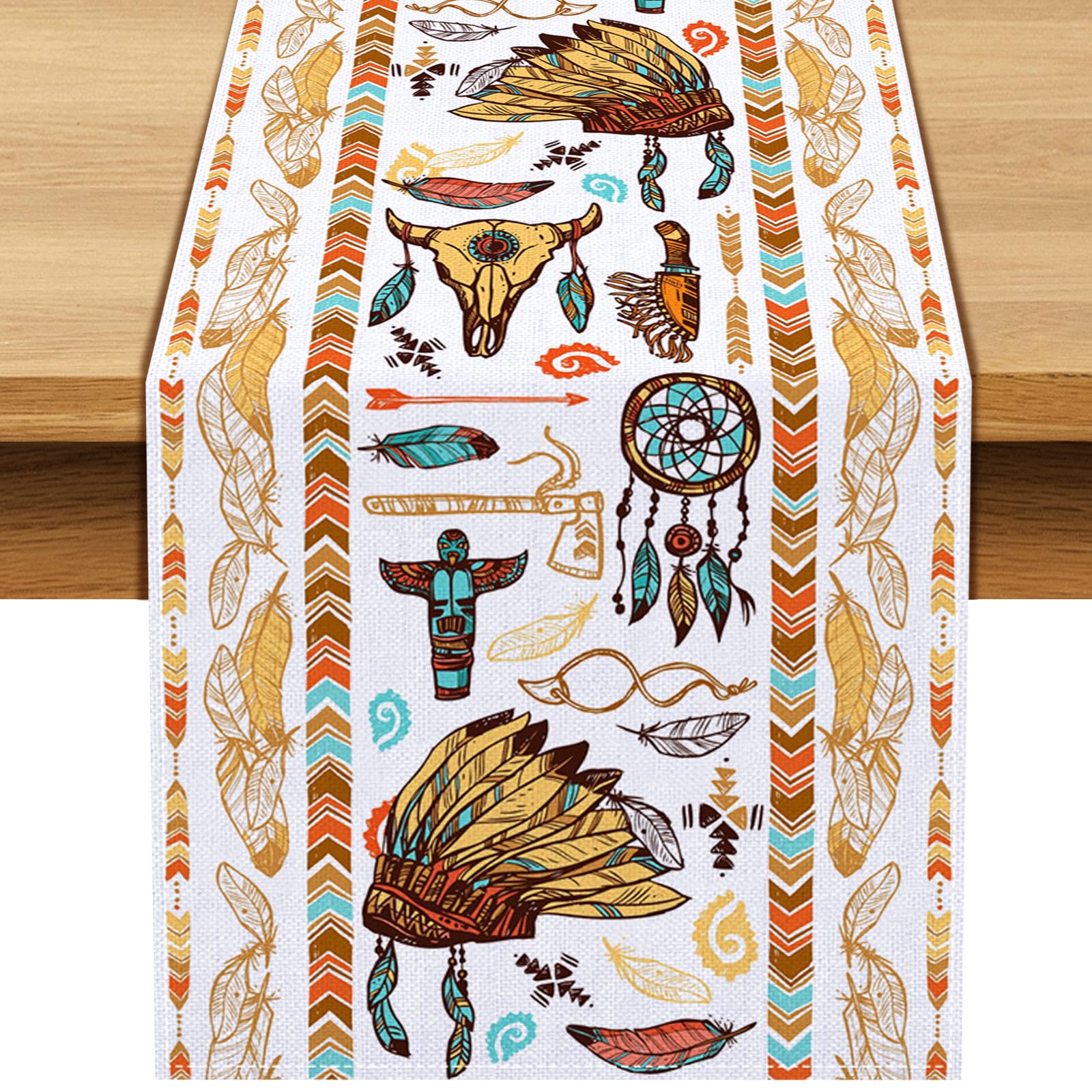 Amazon.com: Buxiuer Native American Heritage Month Table Runner Indian ...