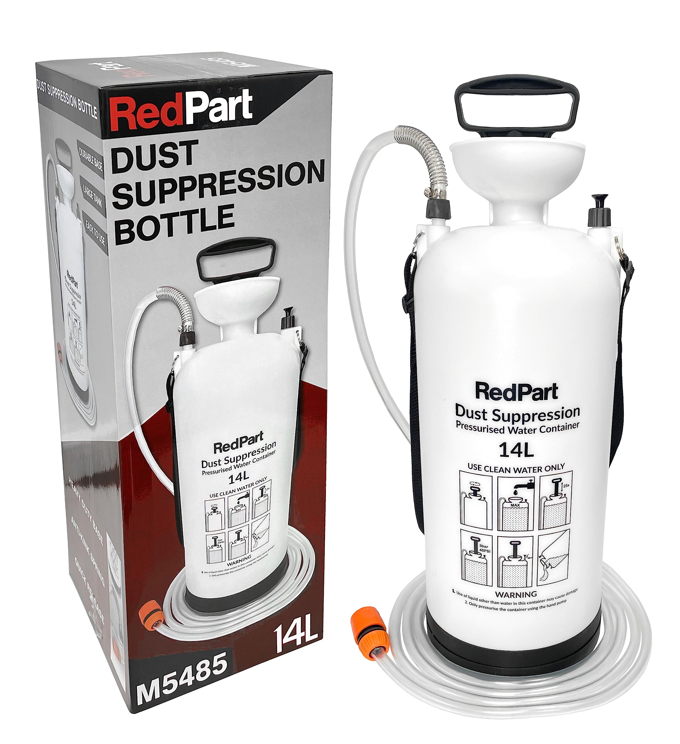 Dust Suppression Water Bottle Container With Base 14L Compatible with ...