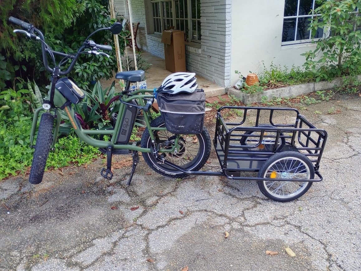 $22/mo - Finance Evcitn Foldable Bike Cargo Trailer | Buy Now, Pay Later
