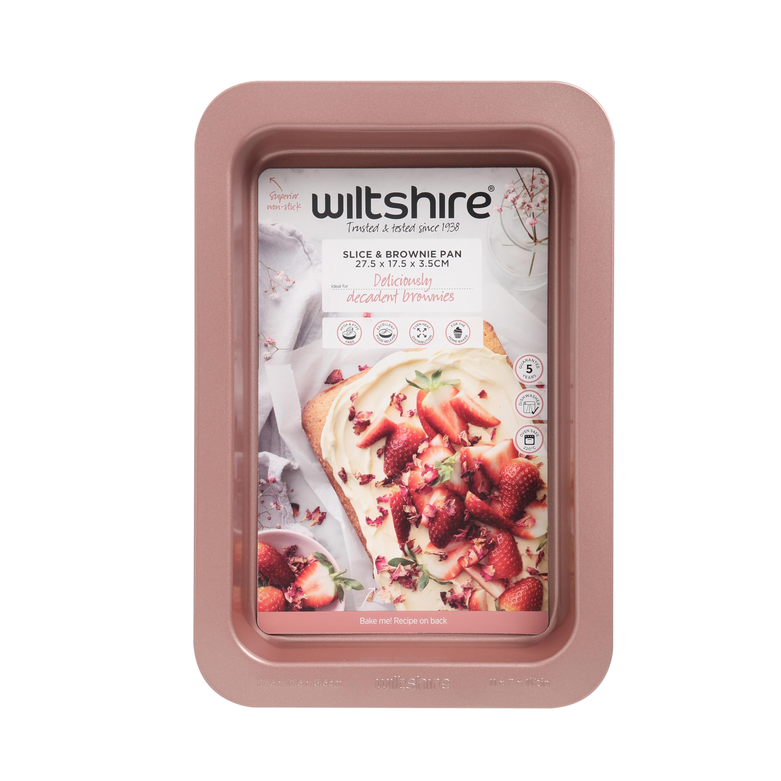 Wiltshire Slice Pan, 27.5 cm Diameter, Rose Gold : Amazon.com.au ...